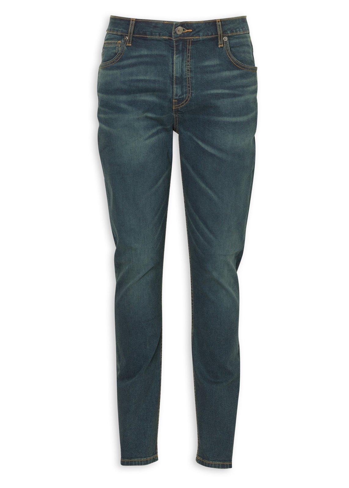 Indigo Straight Leg Jeans (3228774) | UZZI