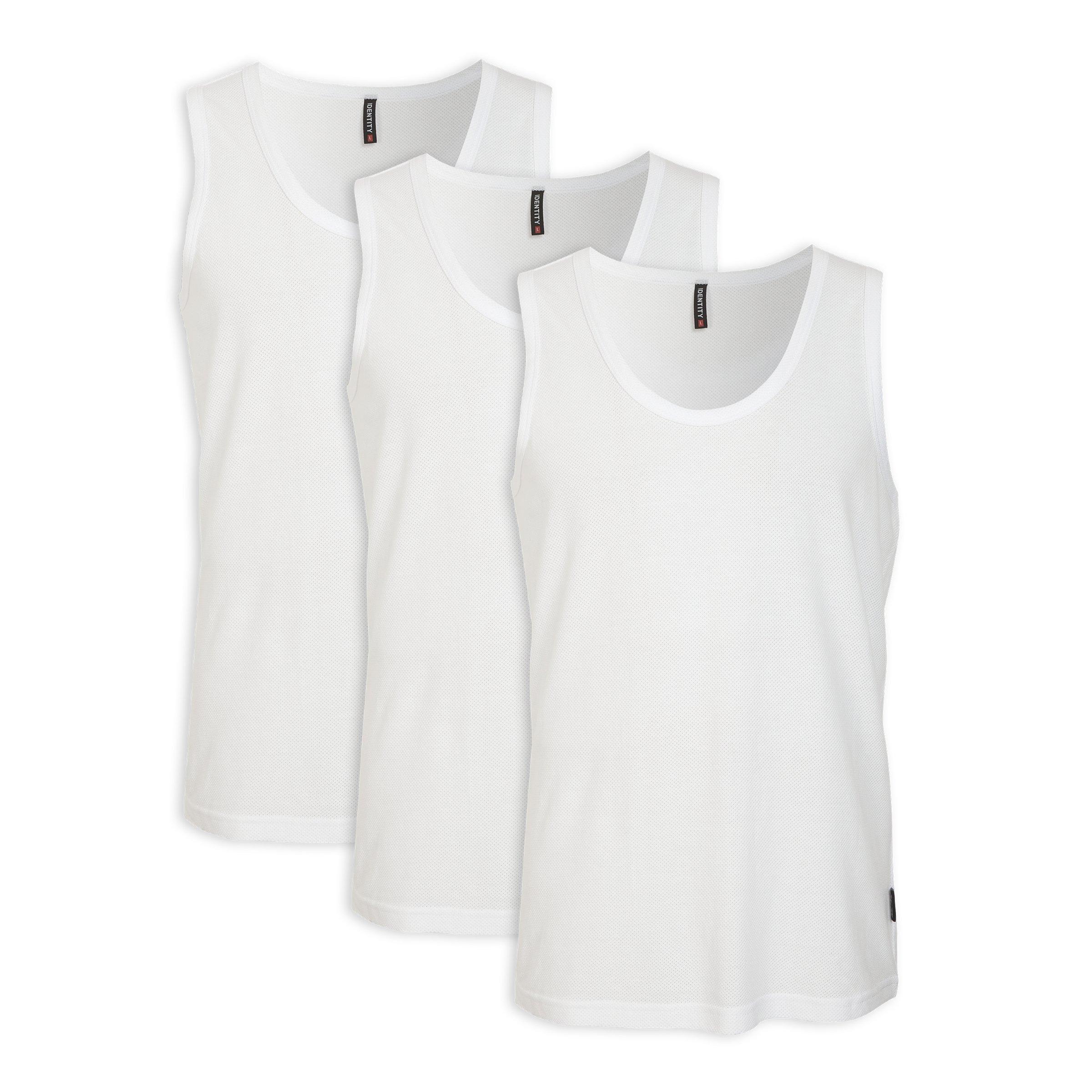 3-pack White Vests (3229081) | Identity