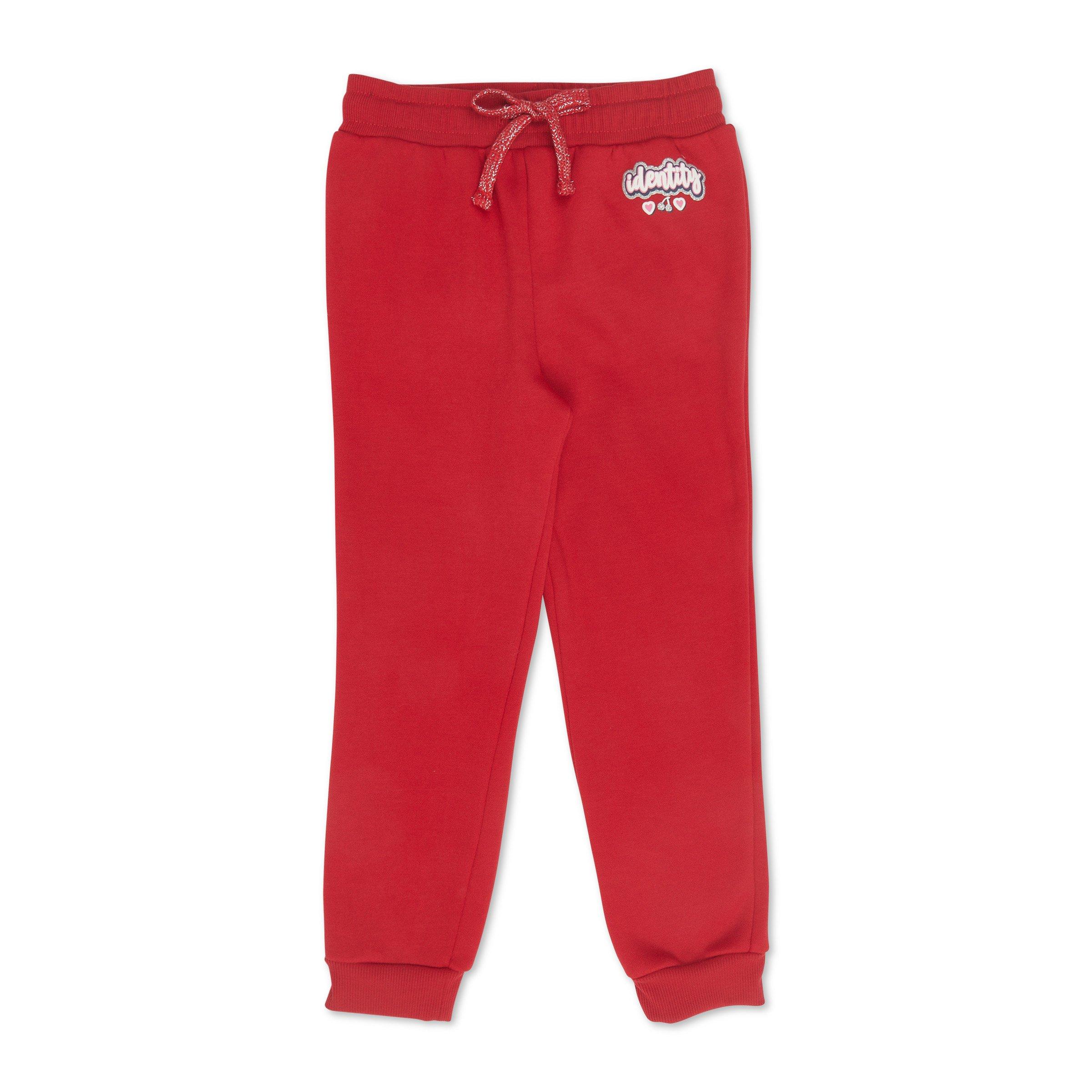 Kid Girls Red Jogger Pants (3229201) | Identity