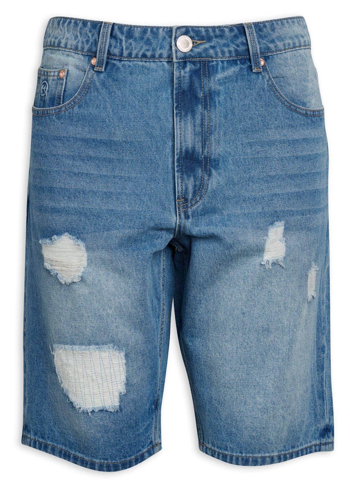 Light Blue Ripped Denim Shorts (3229415) | Hemisphere