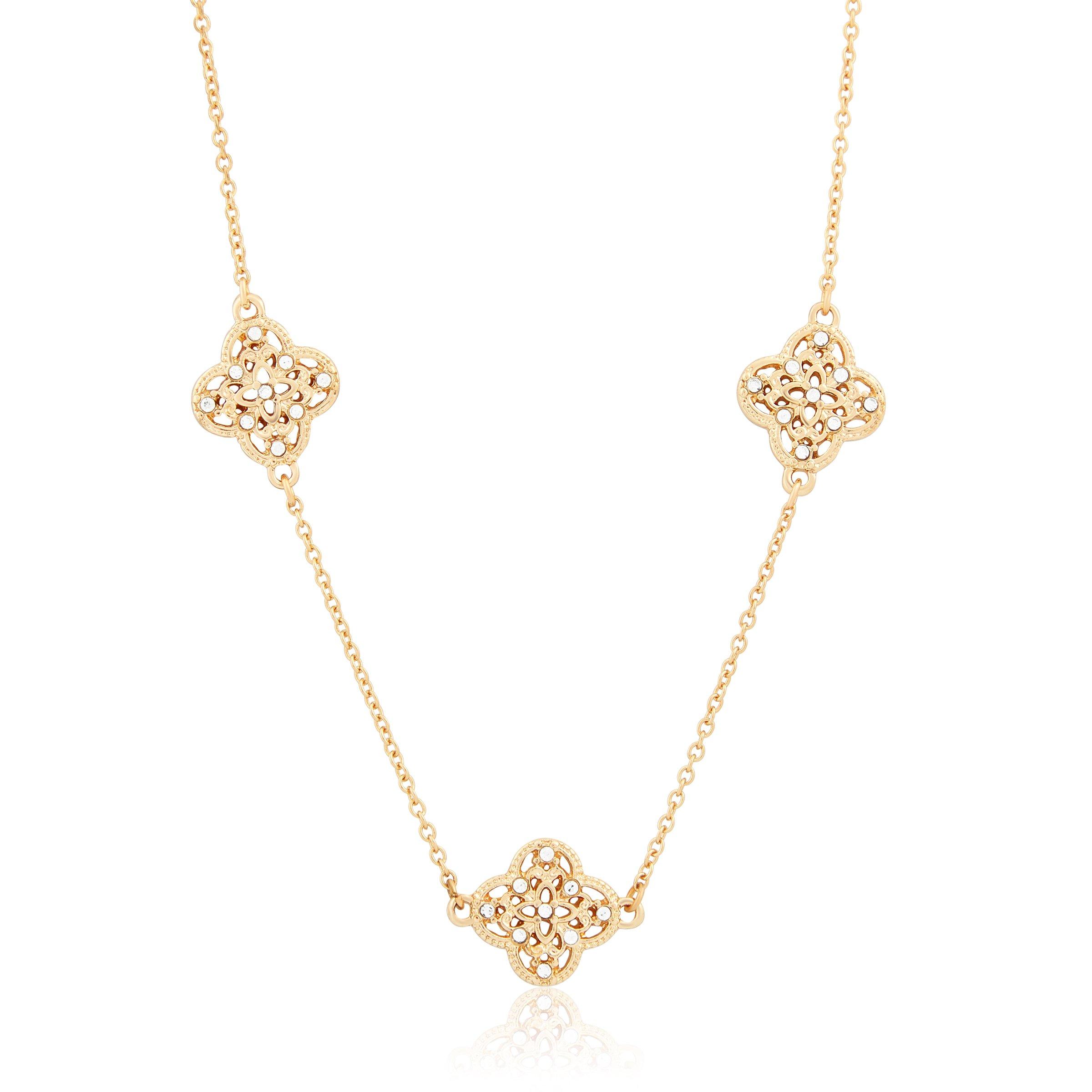 Gold Colour Plated Clover Chain (3229454) | Sparkle