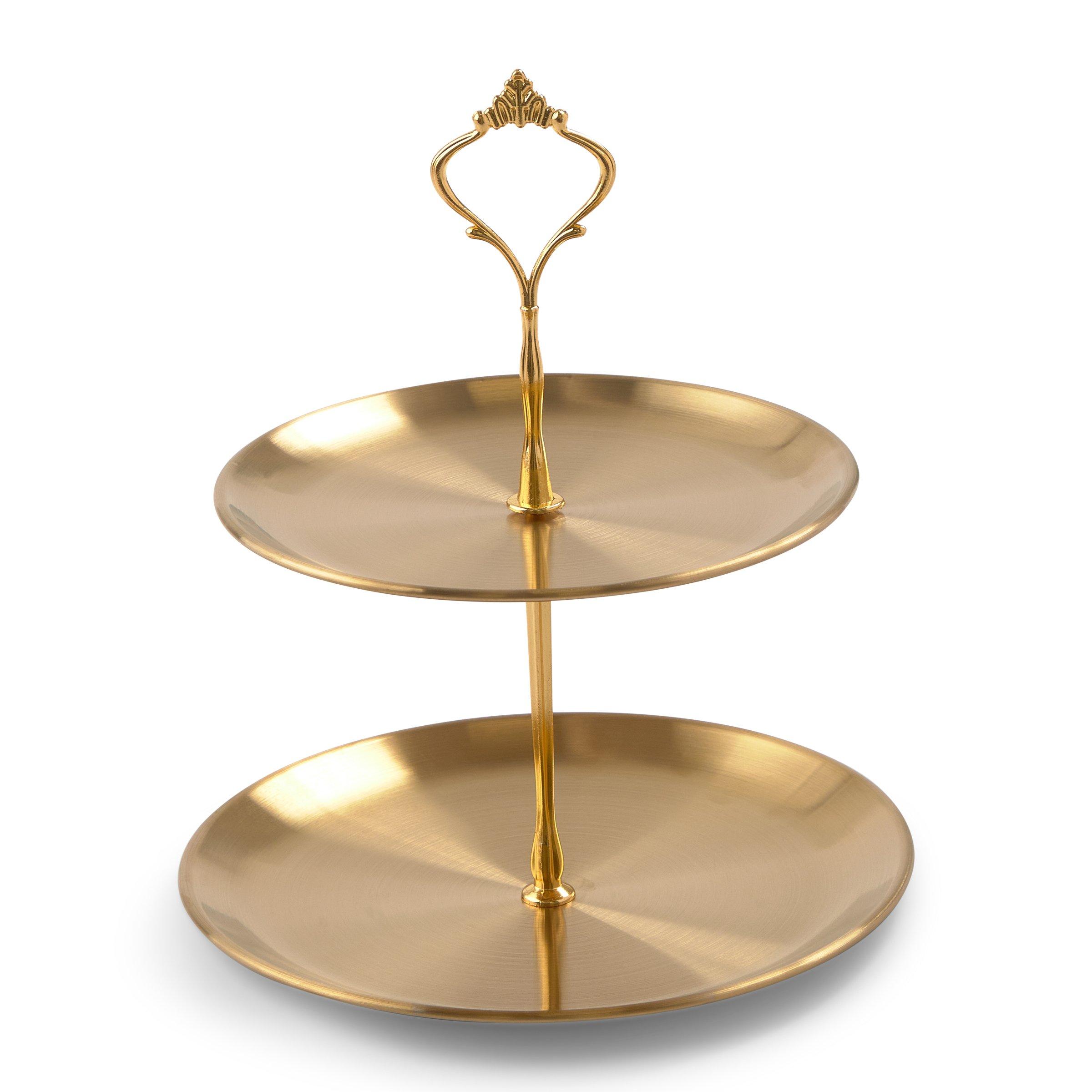 Gold 2 Tier Cake Stand (3229510) | Loads of Living