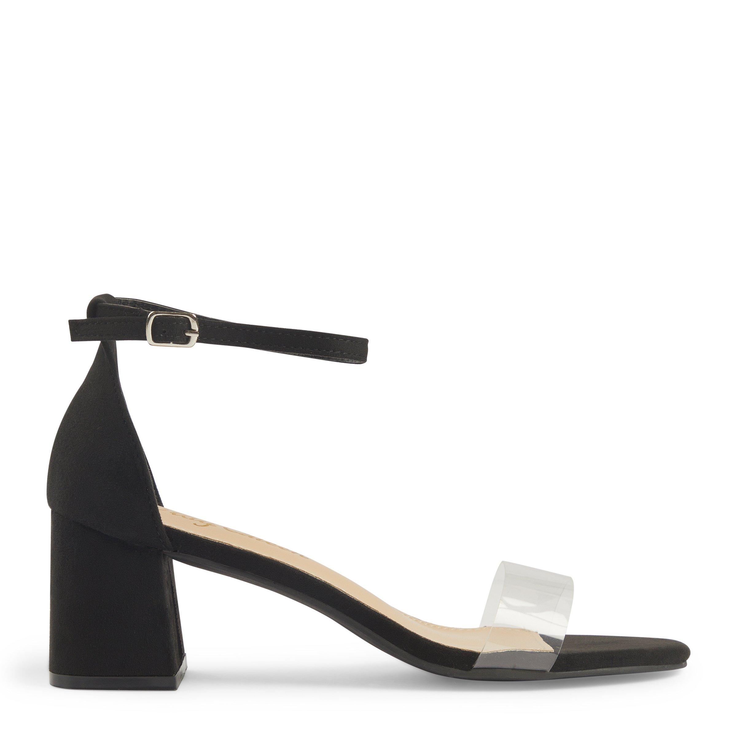 Black Suede Mid Heels (3229593) | Slay Queen