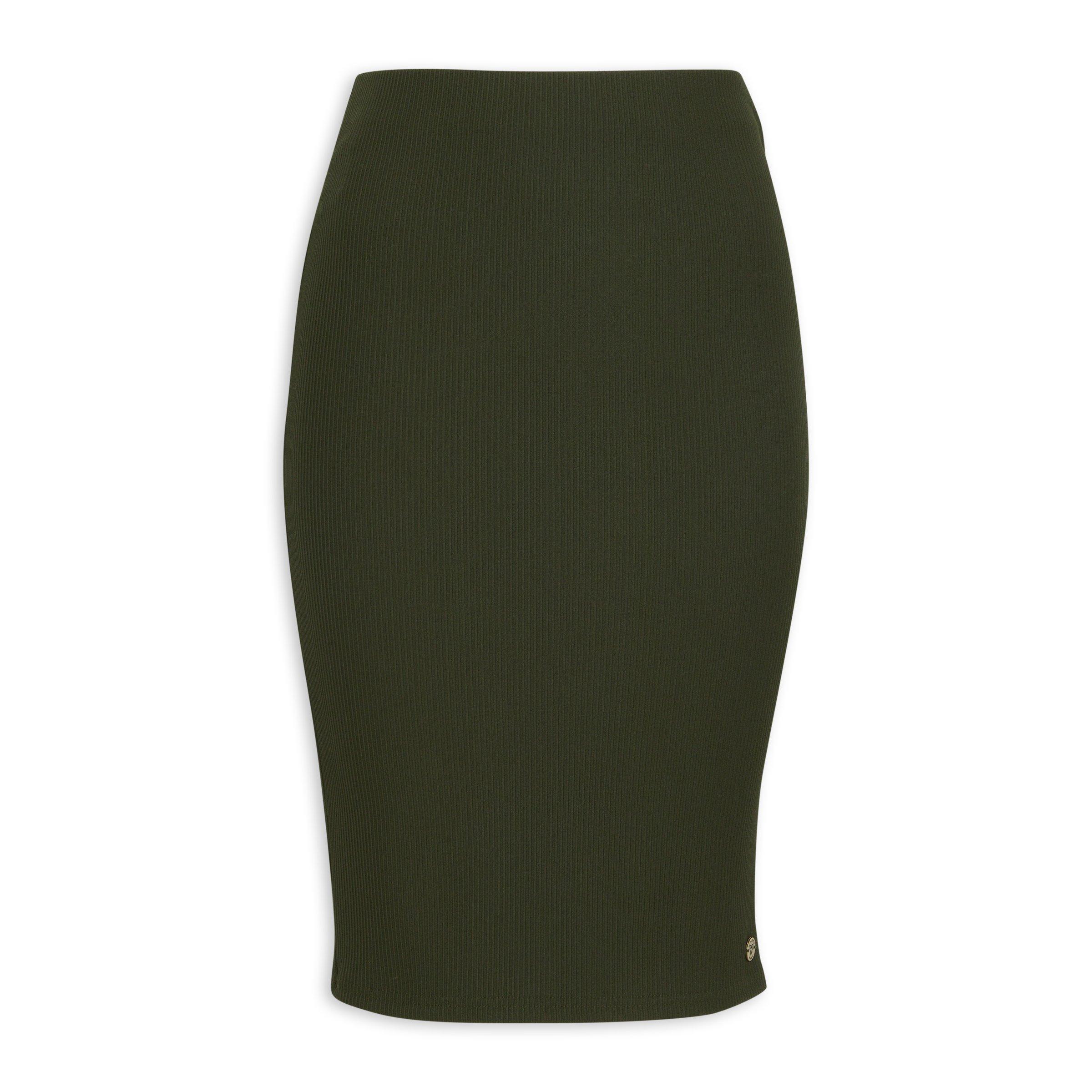 Khaki Green Bodycon Skirt (3229656) | Ginger Mary