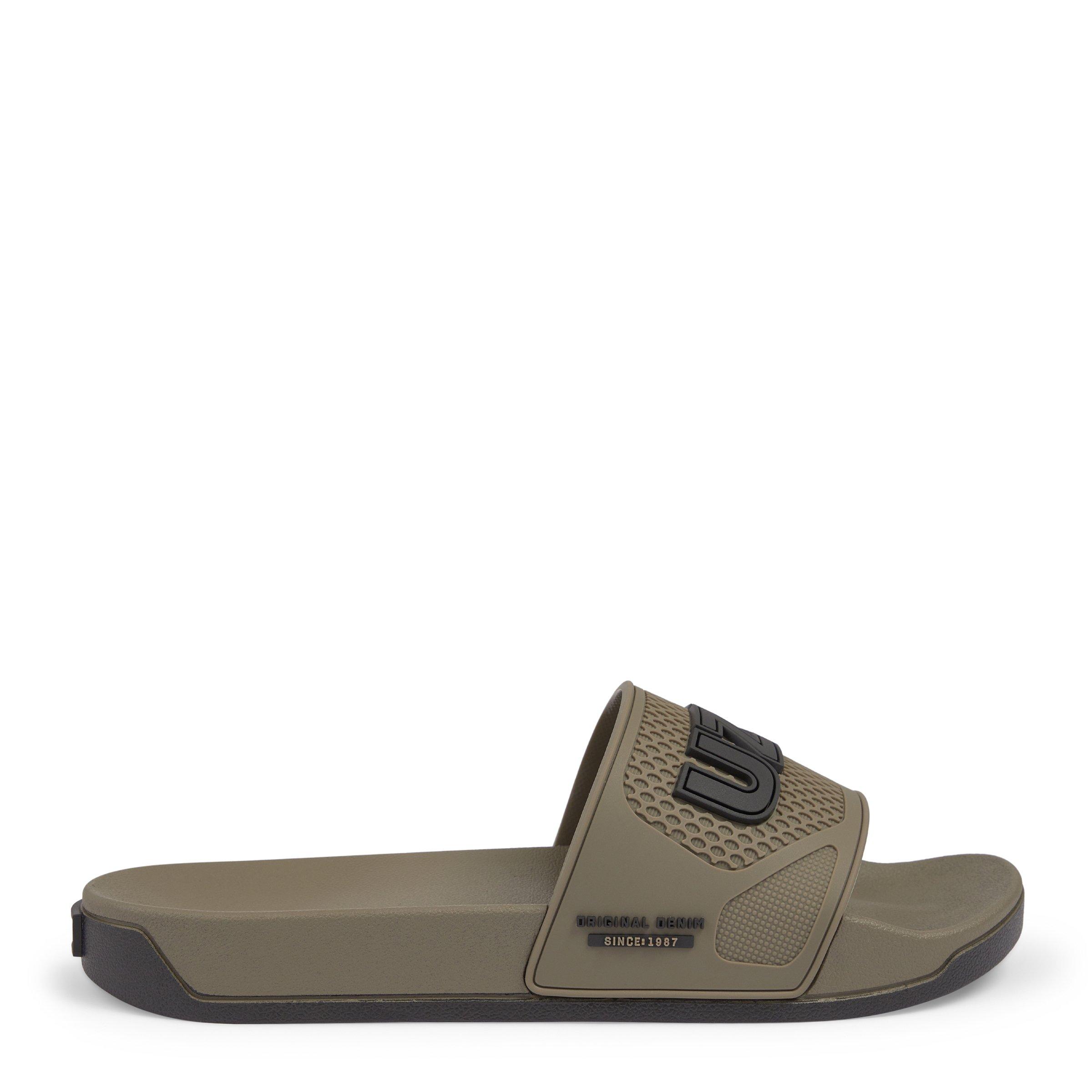 Taupe 2-Tone Slide (3229702) | UZZI