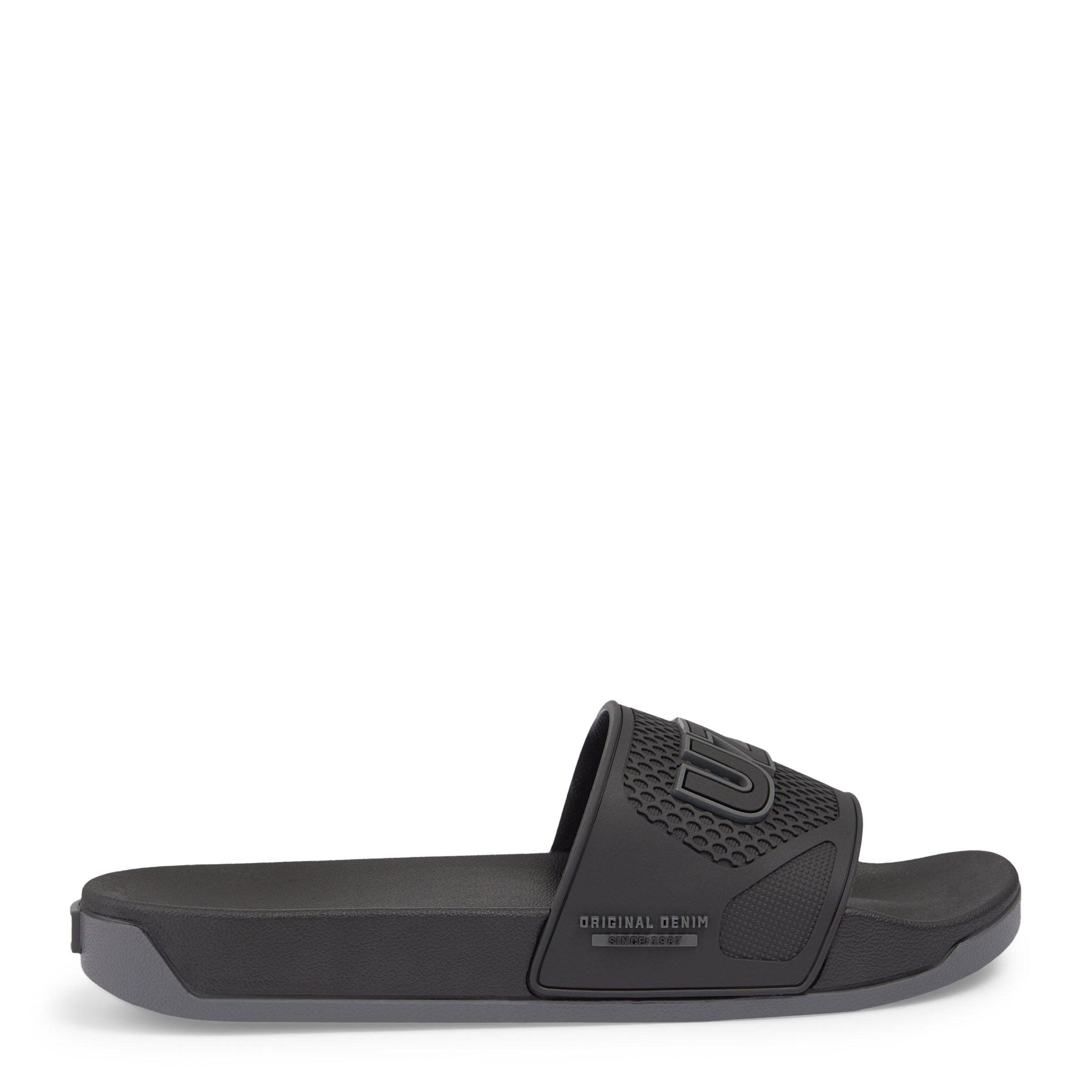 Black Charcoal 2 Tone Slides (3229703) | UZZI