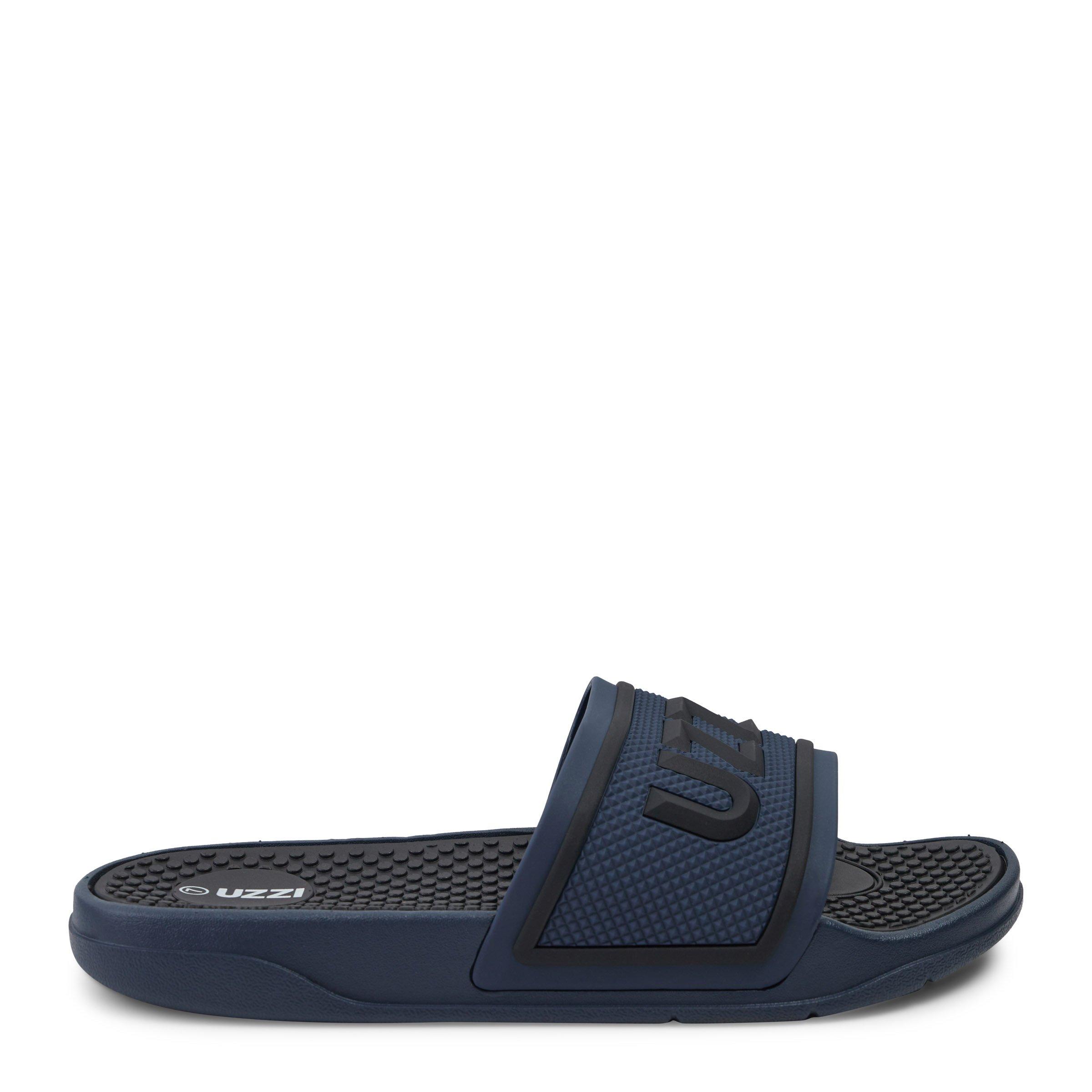 Navy and Black Chunky Pool Sandal (3229790) | UZZI