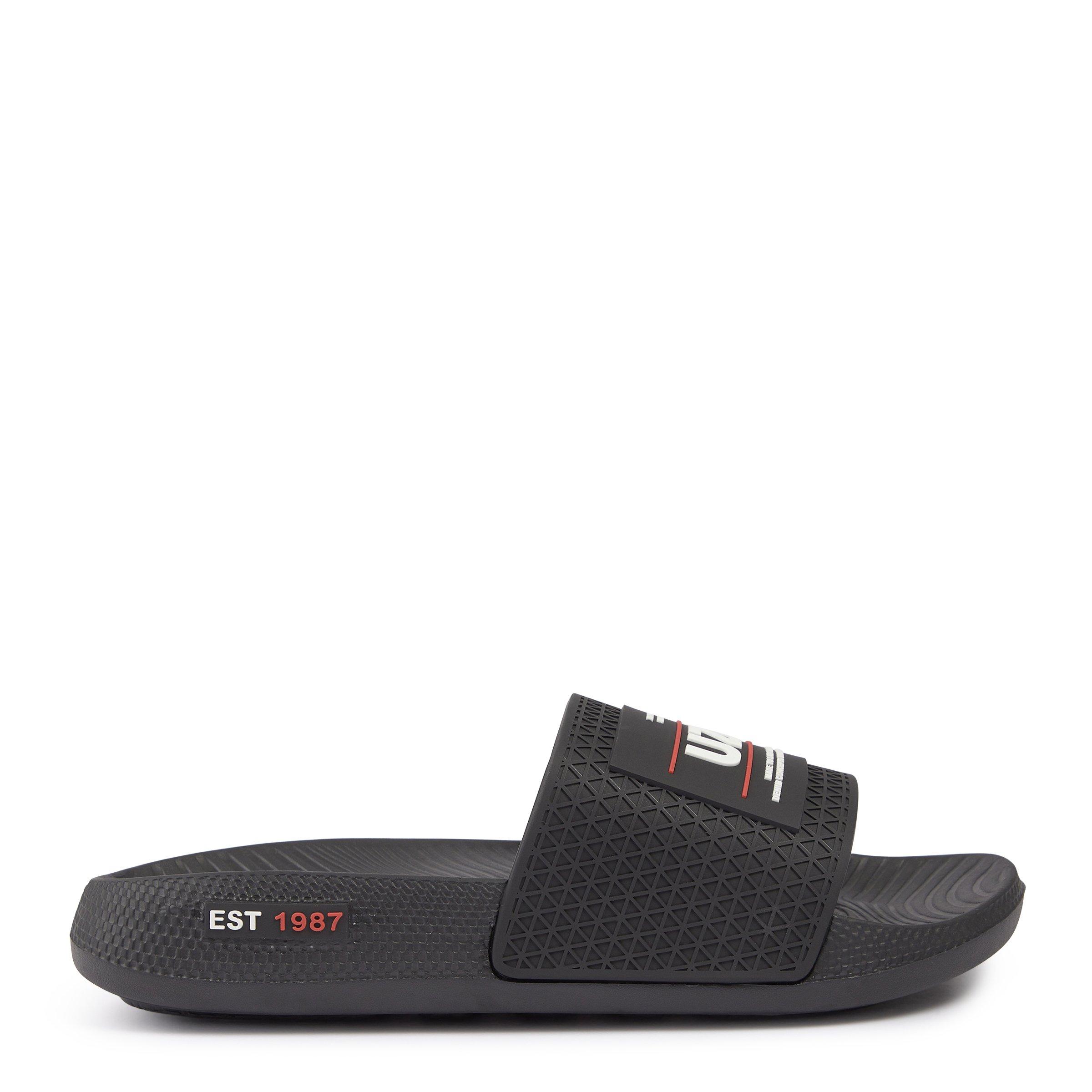 Black Moulded Slides (3230034) | UZZI