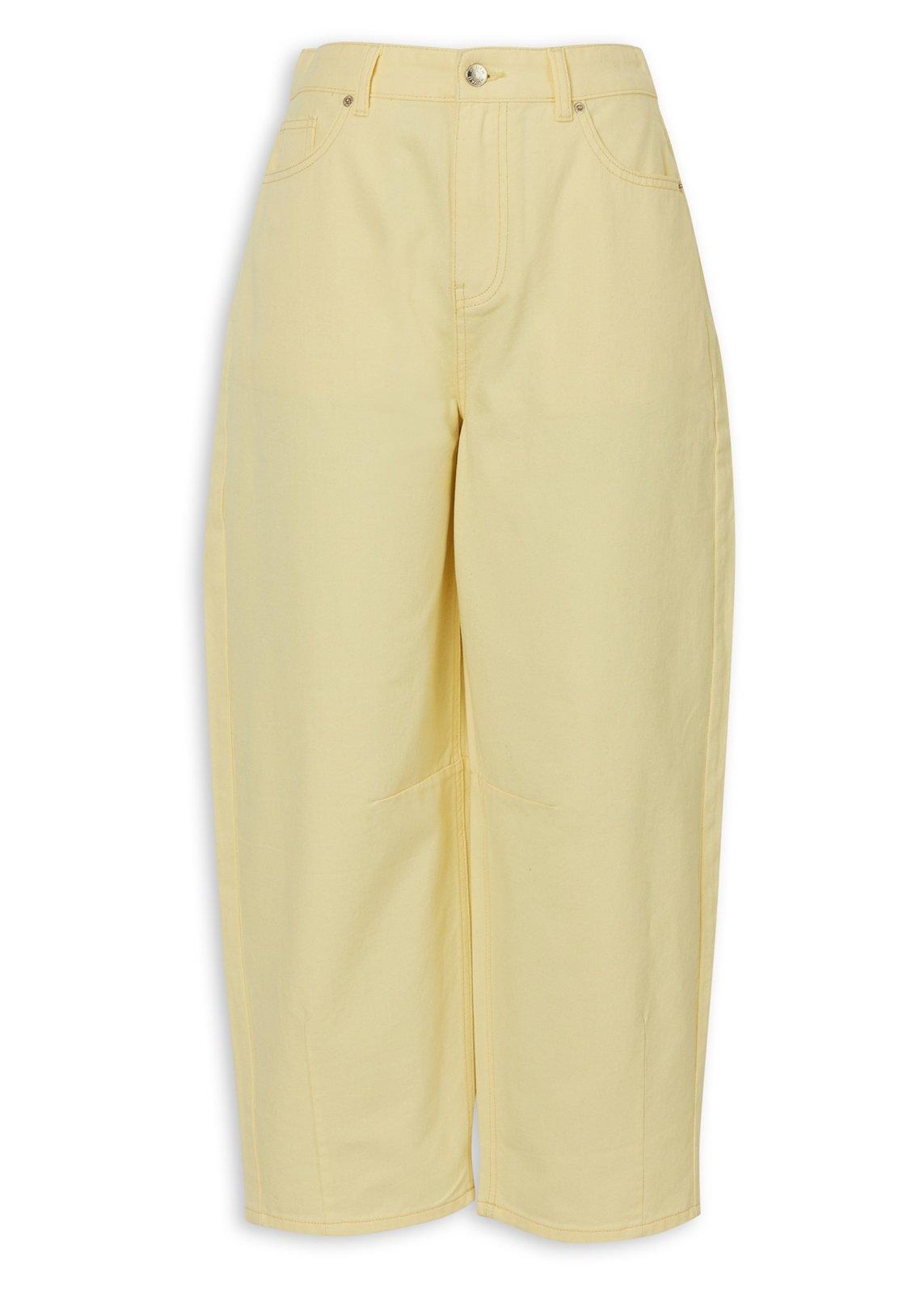 Butter Yellow Barrel Pants (3230369) | Inwear