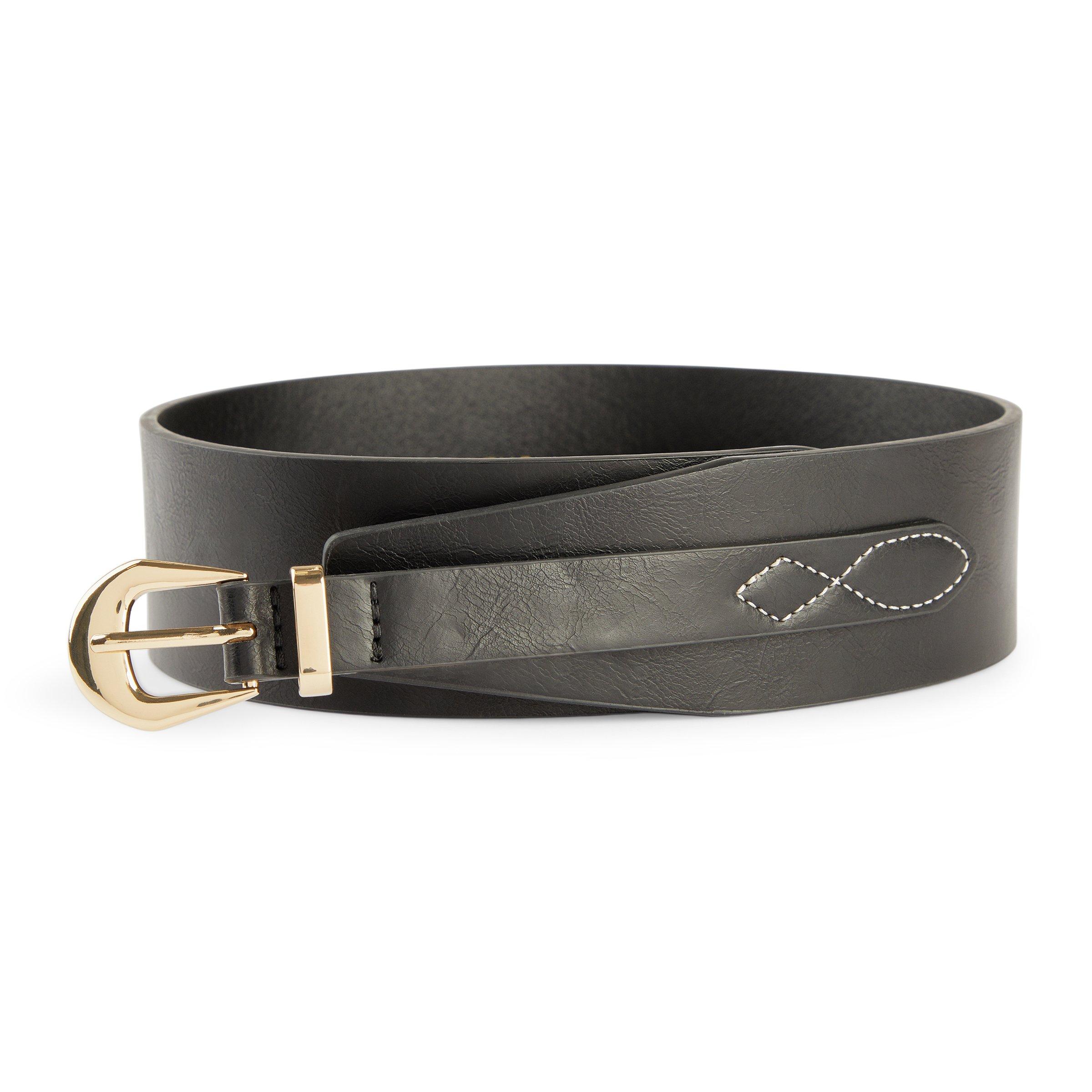 Wide Black Waist Cinch Belt (3230494) | Truworths