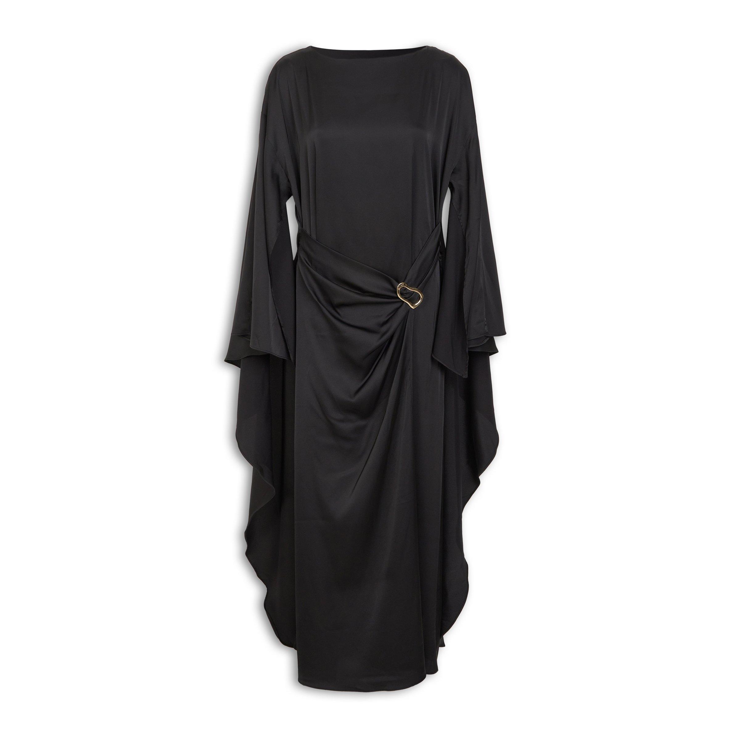 Black Cape Trim Dress (3231075) | Miss Port