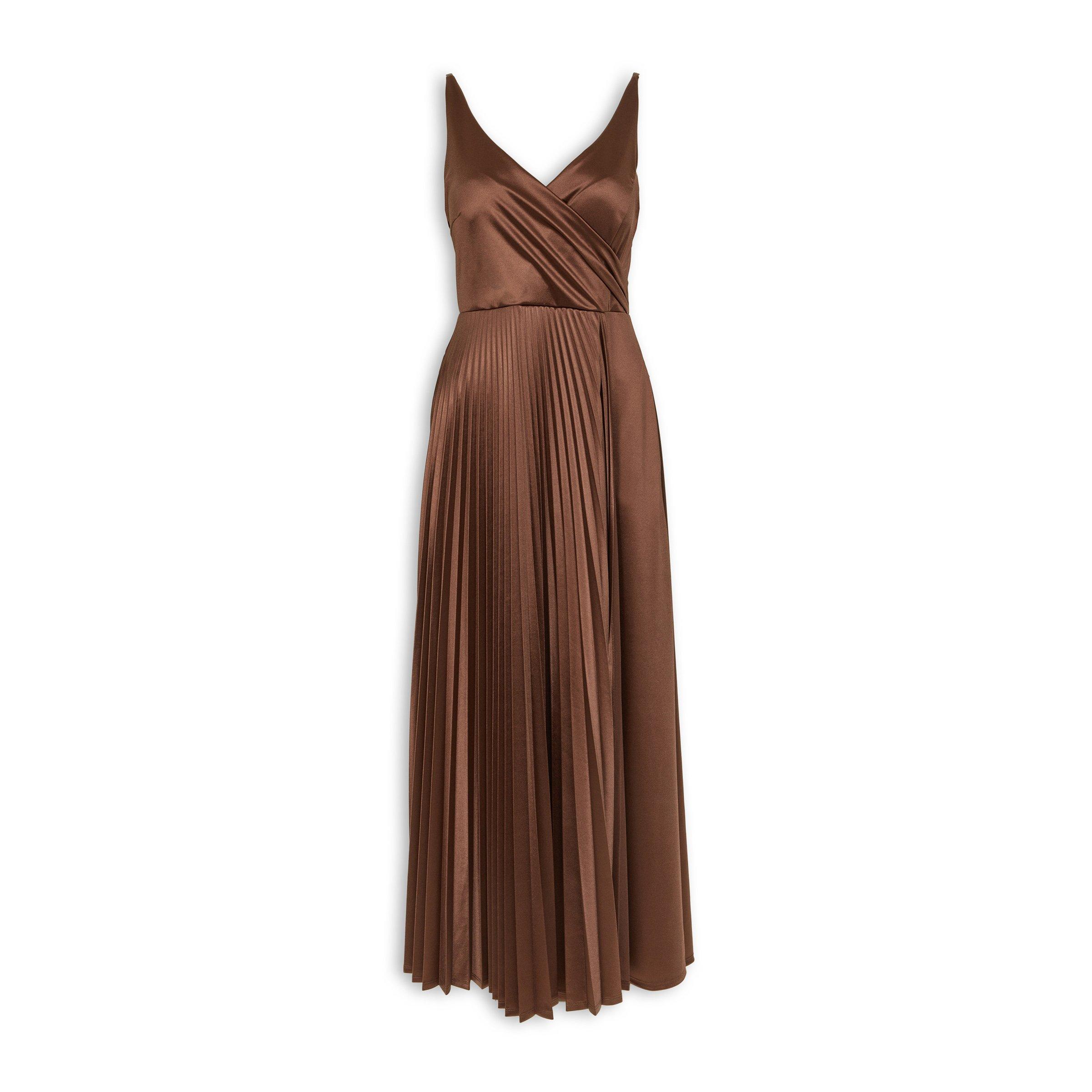 Raisin Pleated Maxi Dress (3231104) | Miss Port