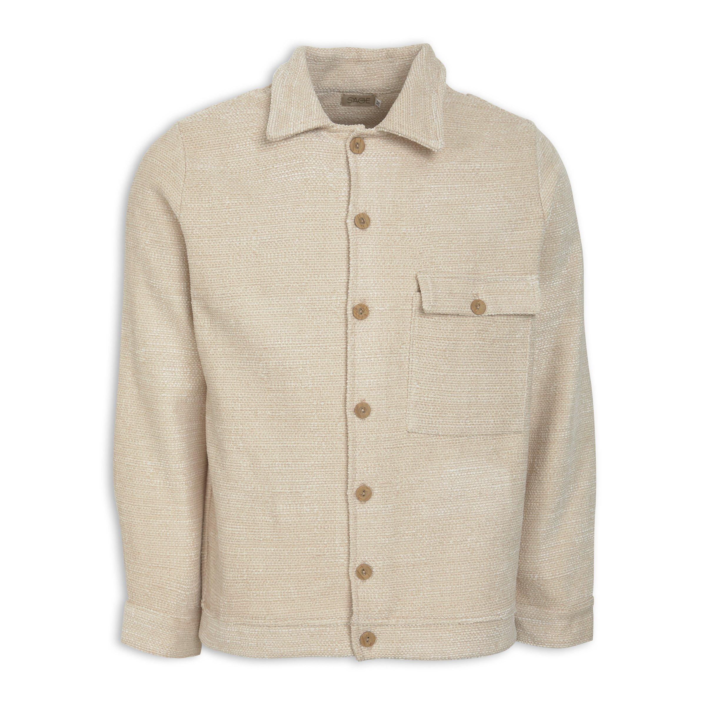 Cream Textured Shacket (3231162) | Sage