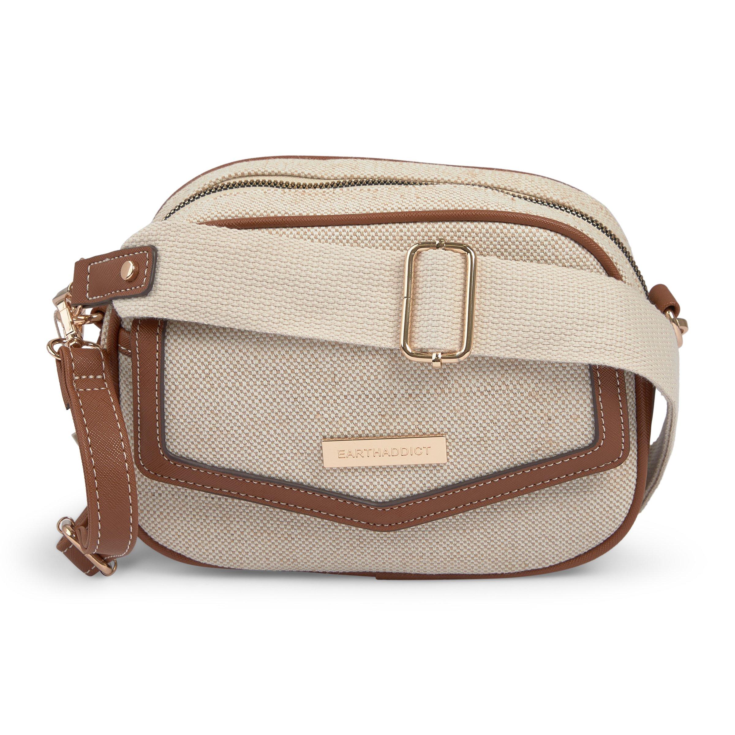Beige and Tan Crossbody Bag (3231186) | Earthaddict