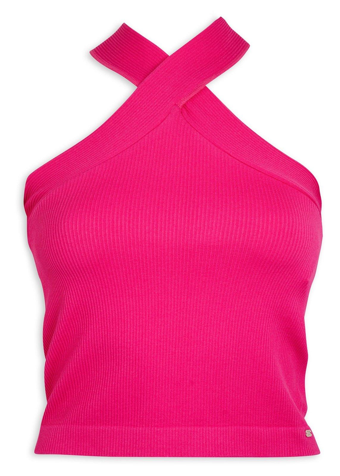 Cerise Seamless Halter Neck Top (3231578) | OUTBACK RED