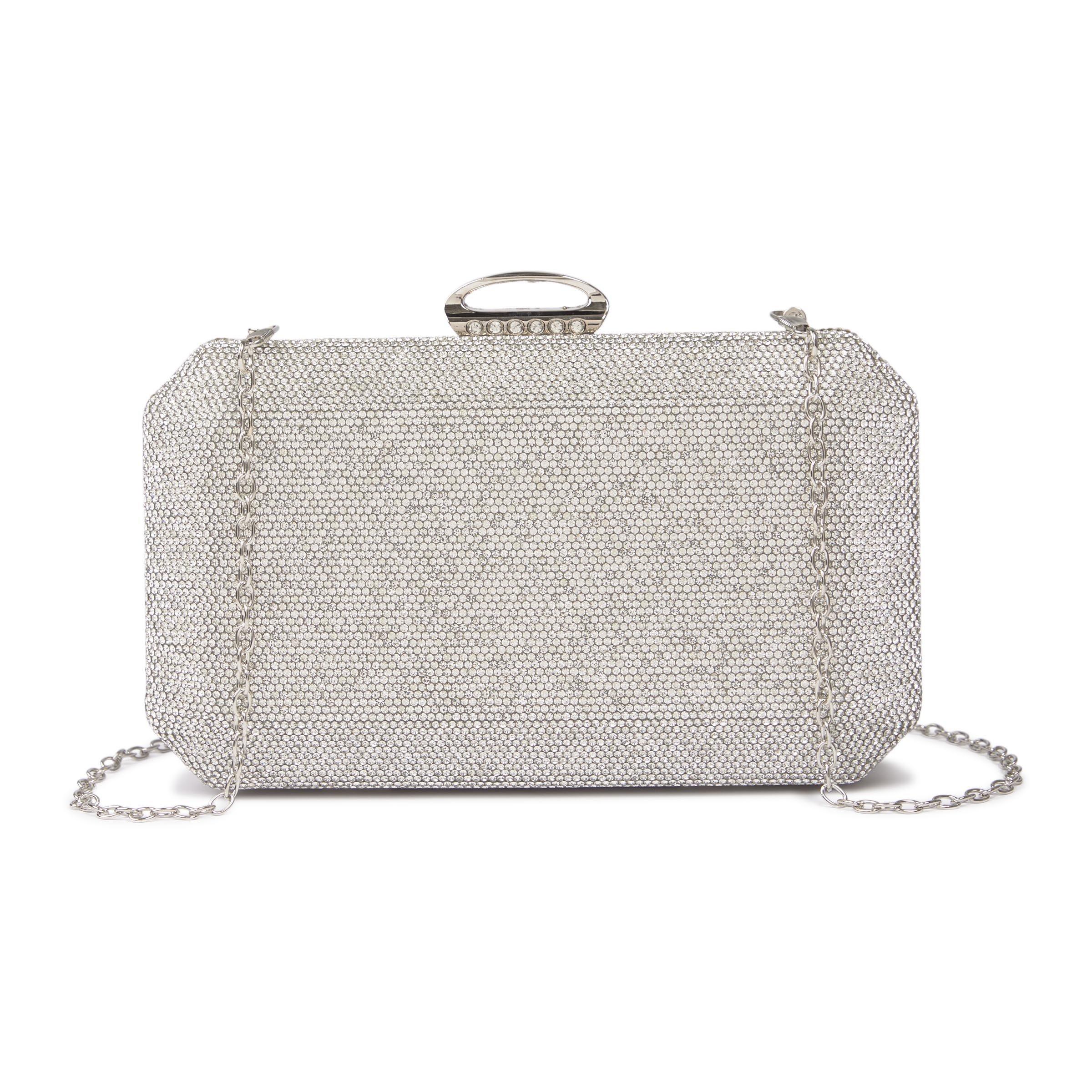 Silver Frame Glamour Clutch Bag (3231764) | Truworths