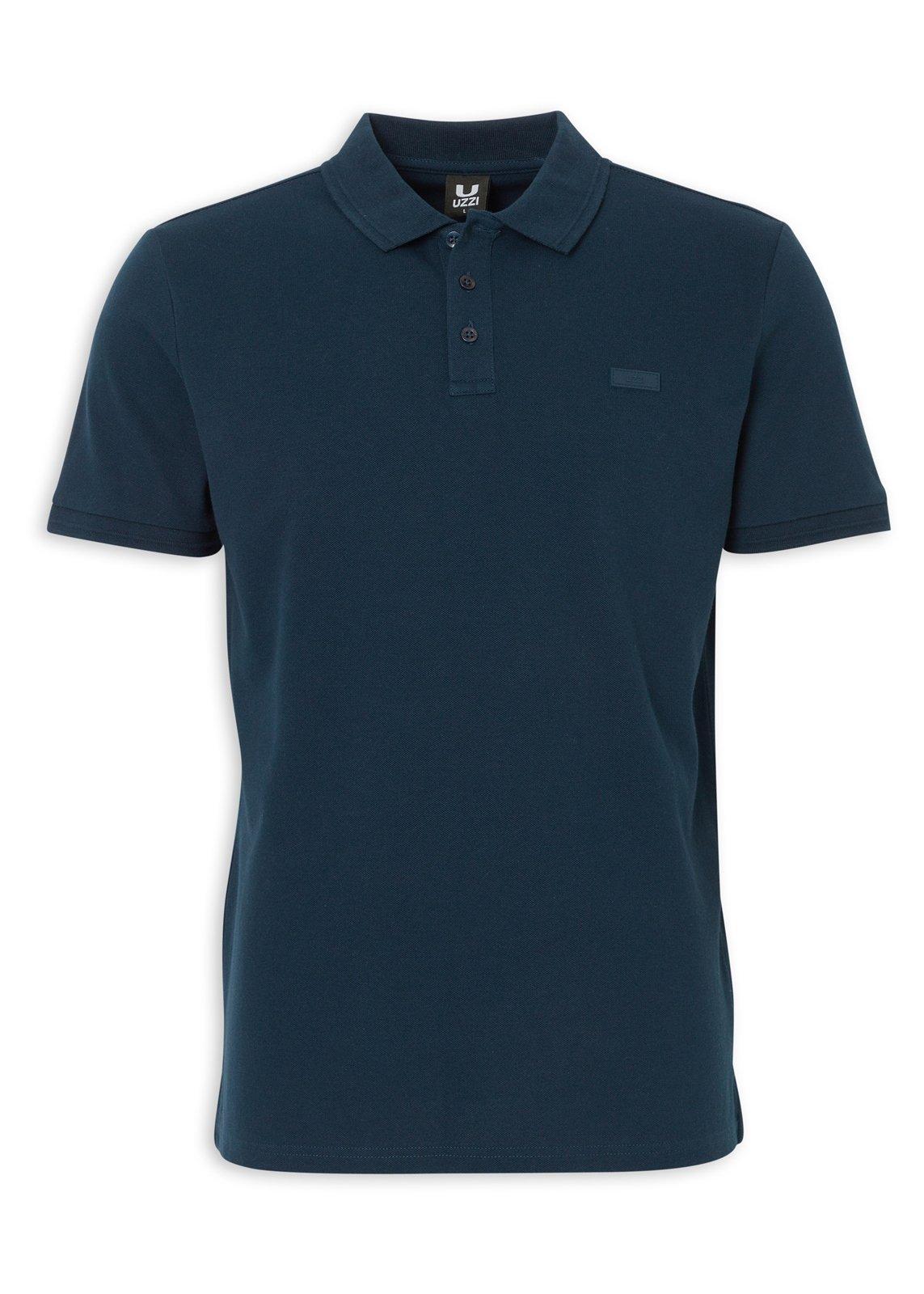 Navy Golfer Shirt (3231774) | UZZI