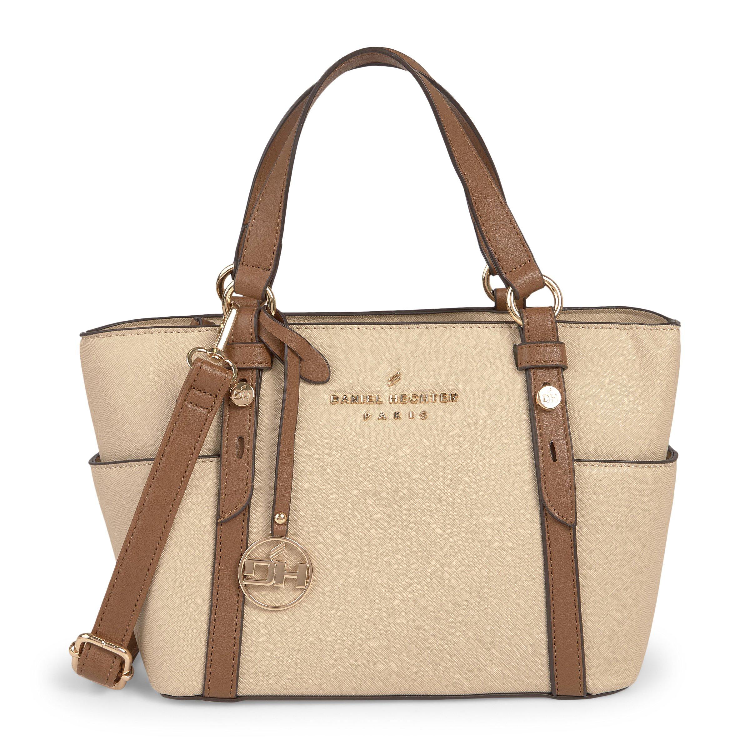 Beige Midi Combo Shopper Bag (3232080) | Daniel Hechter