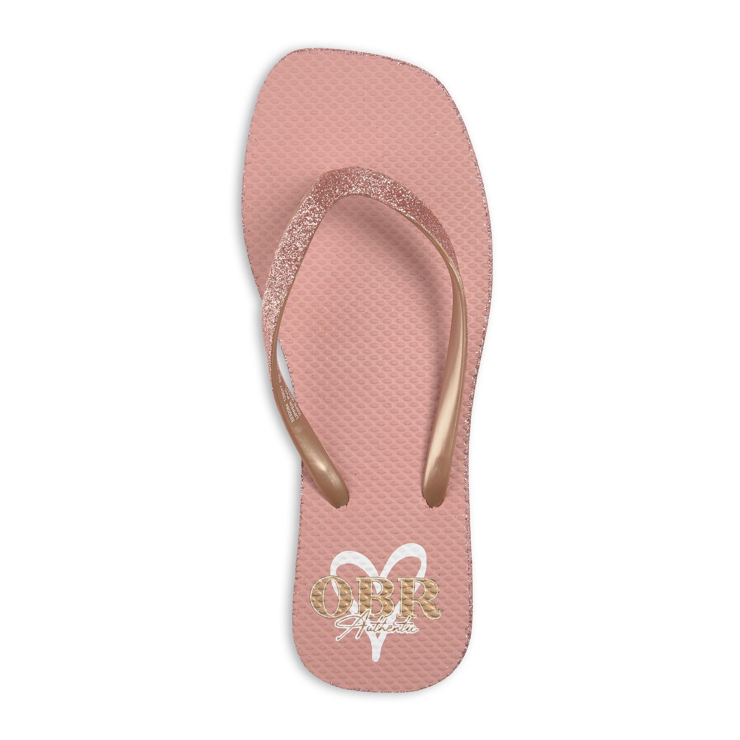 Pink Glitter Flip Flops (3232084) | OUTBACK RED