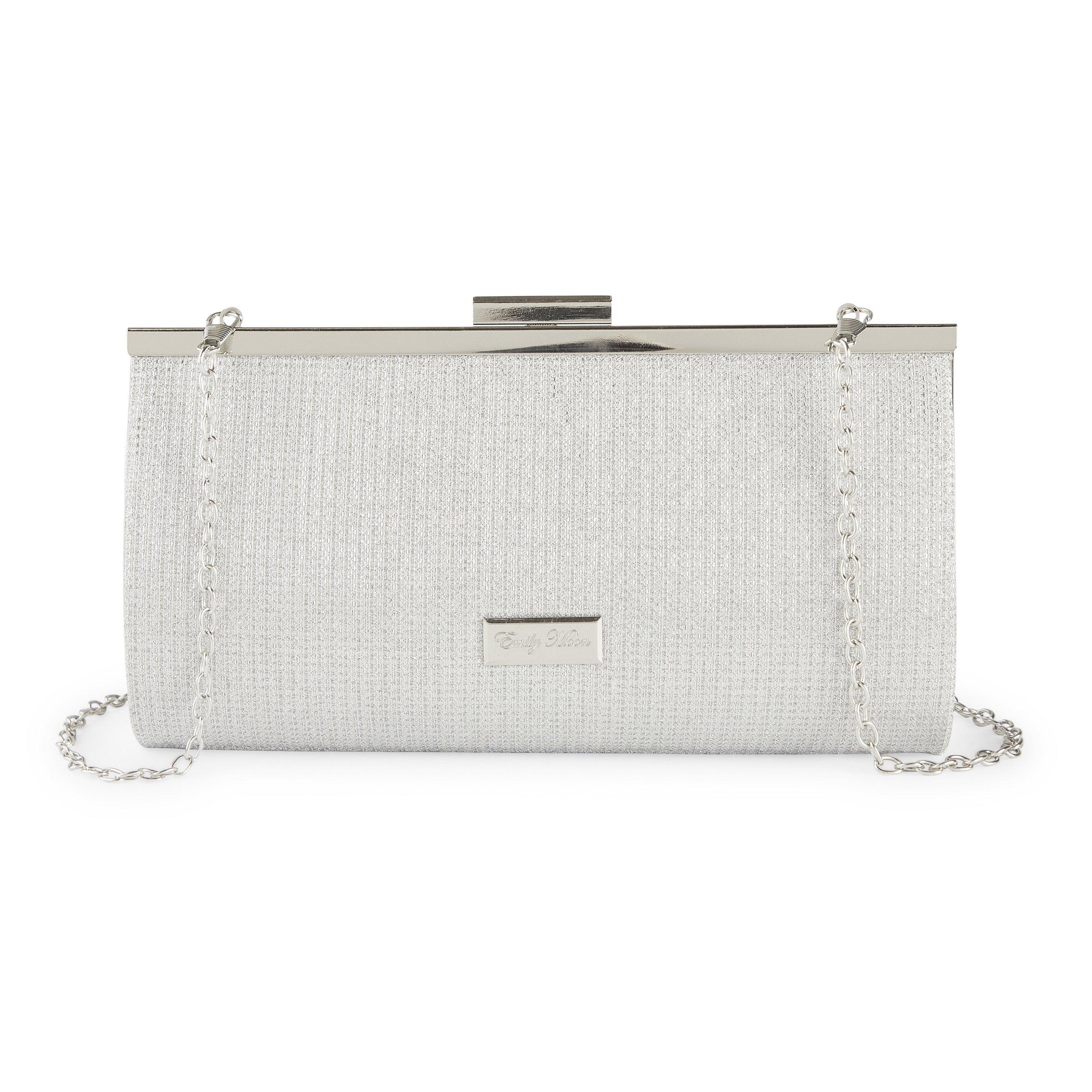Silver Glitter Evening Clutch Bag (3232510) | Truworths