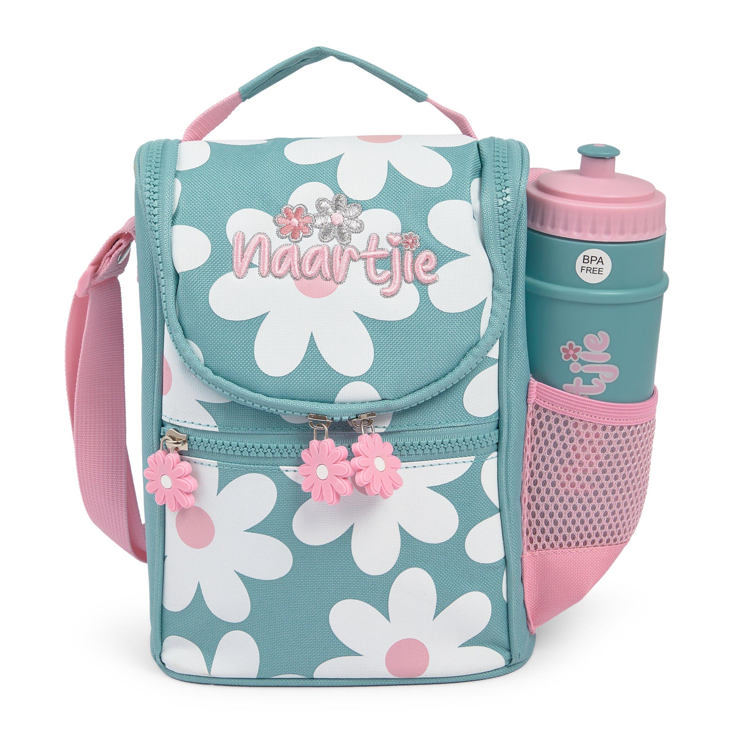 Girls Sage Green Floral Lunch Bag Set (3232544) | Naartjie