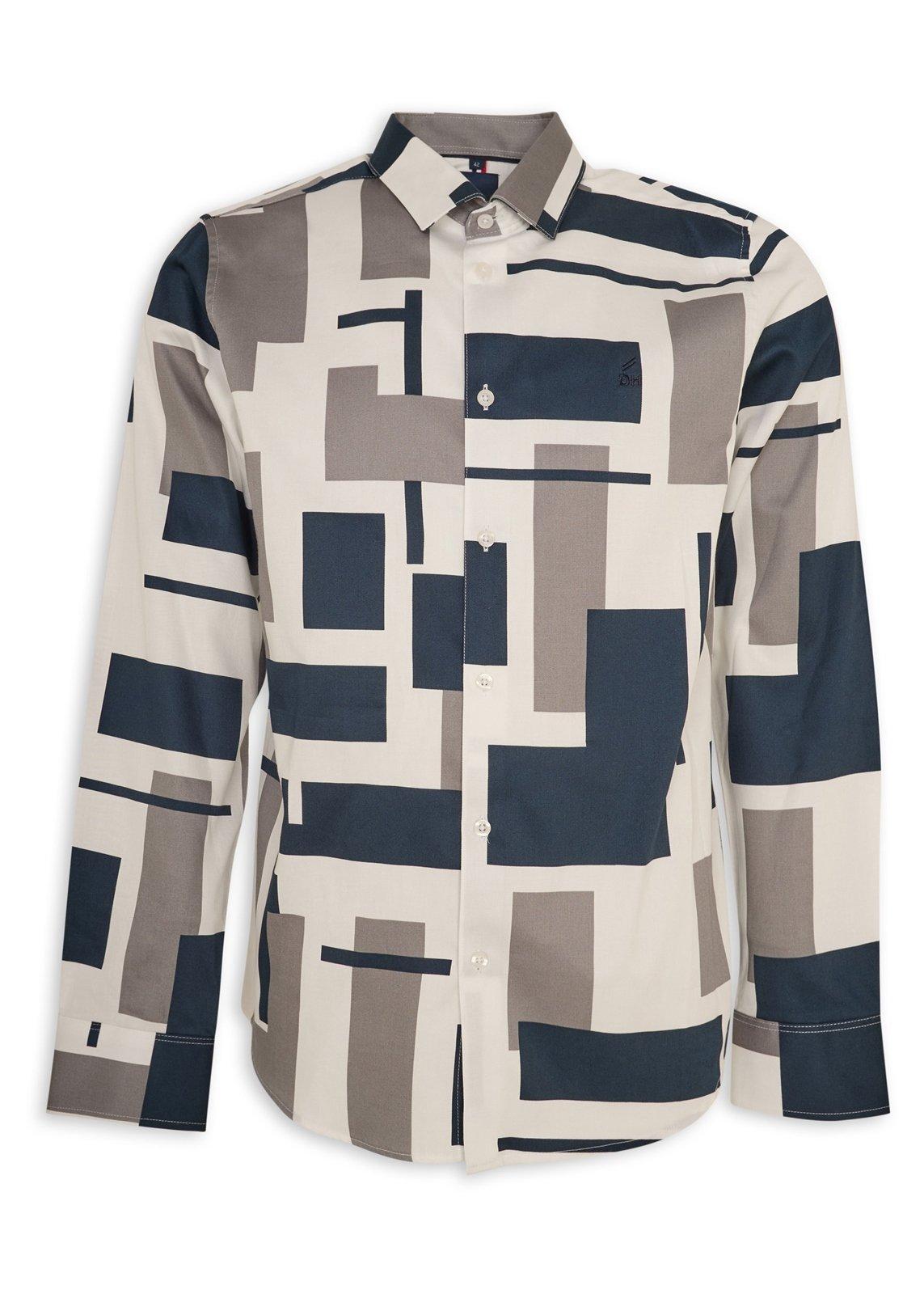 Abstract Sateen Slim Fit Shirt (3233323) | Daniel Hechter