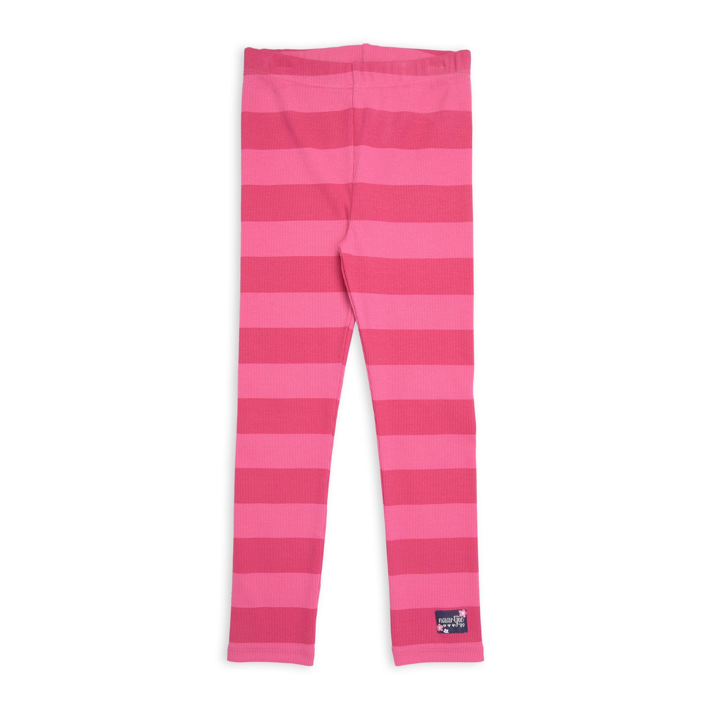 Kid Girls Pink Striped Leggings (3234068) | Naartjie