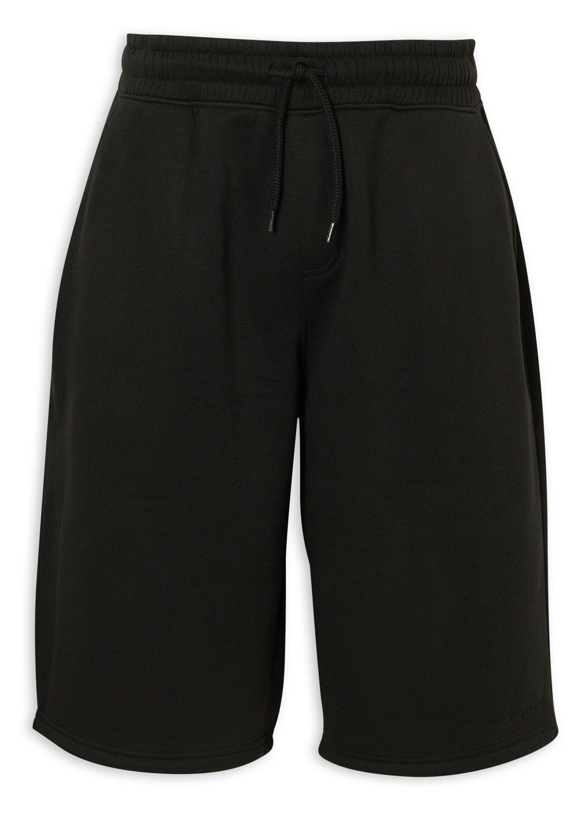 Black Poly Fleece Jort Shorts (3234094) | Hemisphere