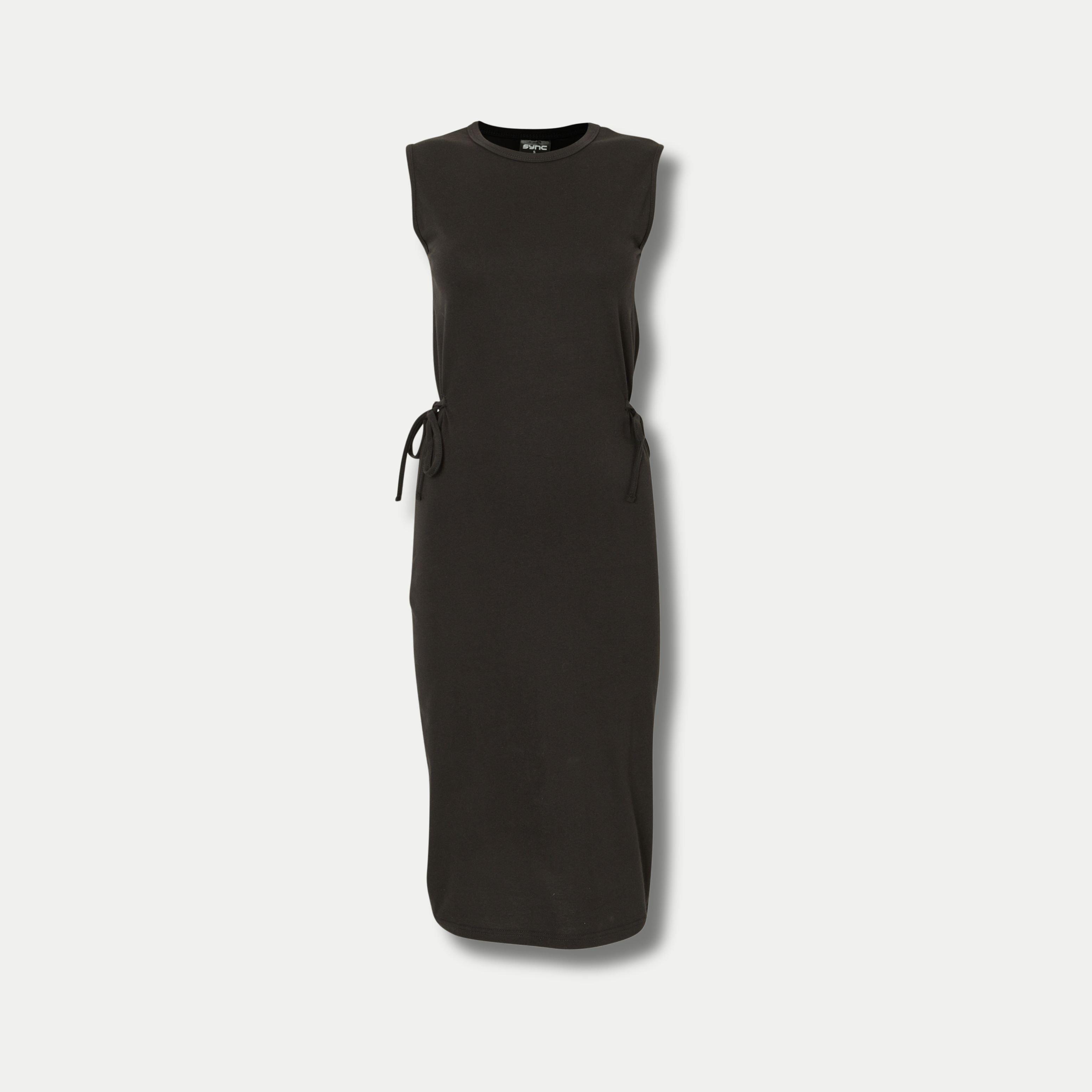 Black Sleeveless Midi Dress (3234557) | Identity X Sync