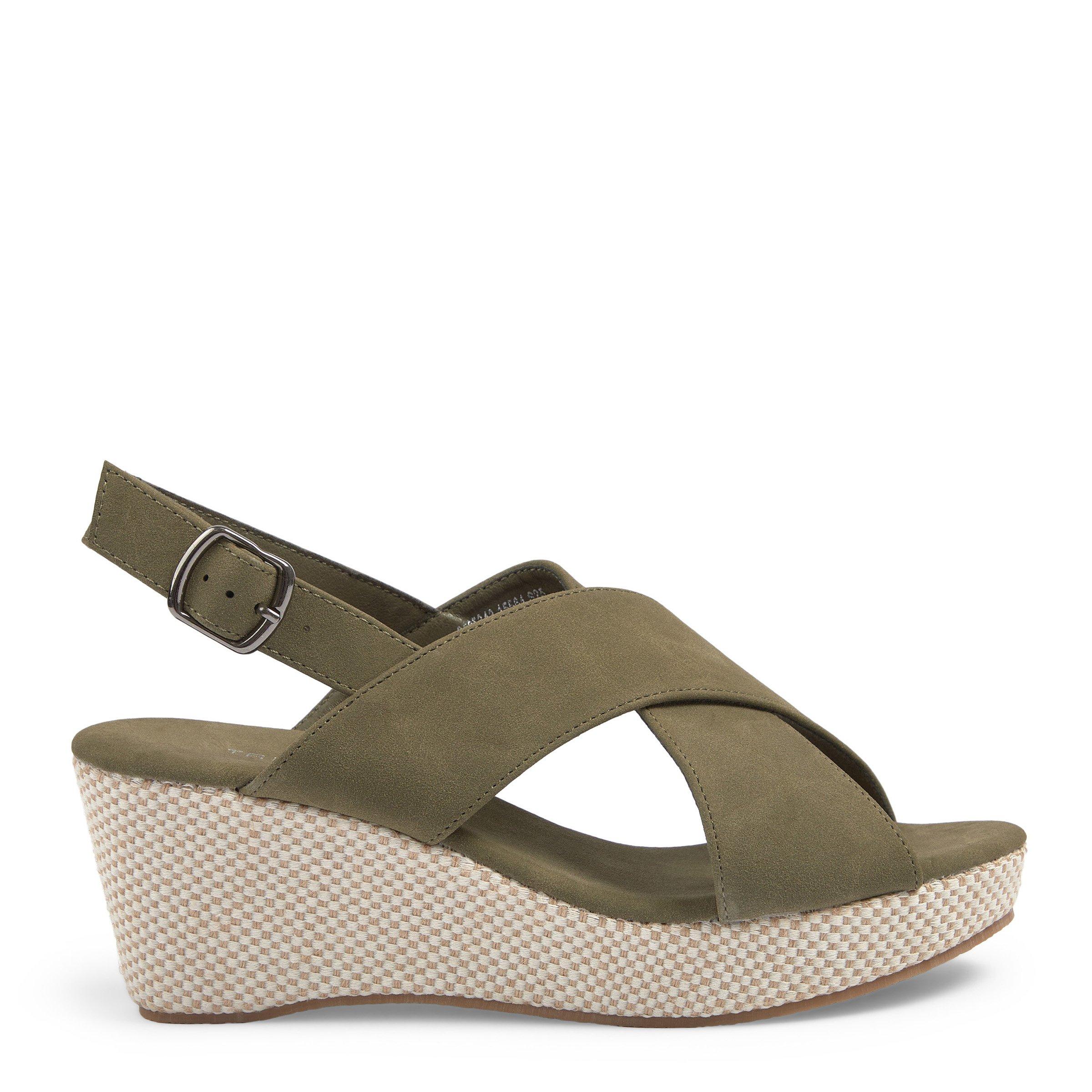 Green and Beige Slingback Wedges (3235343) | Truworths