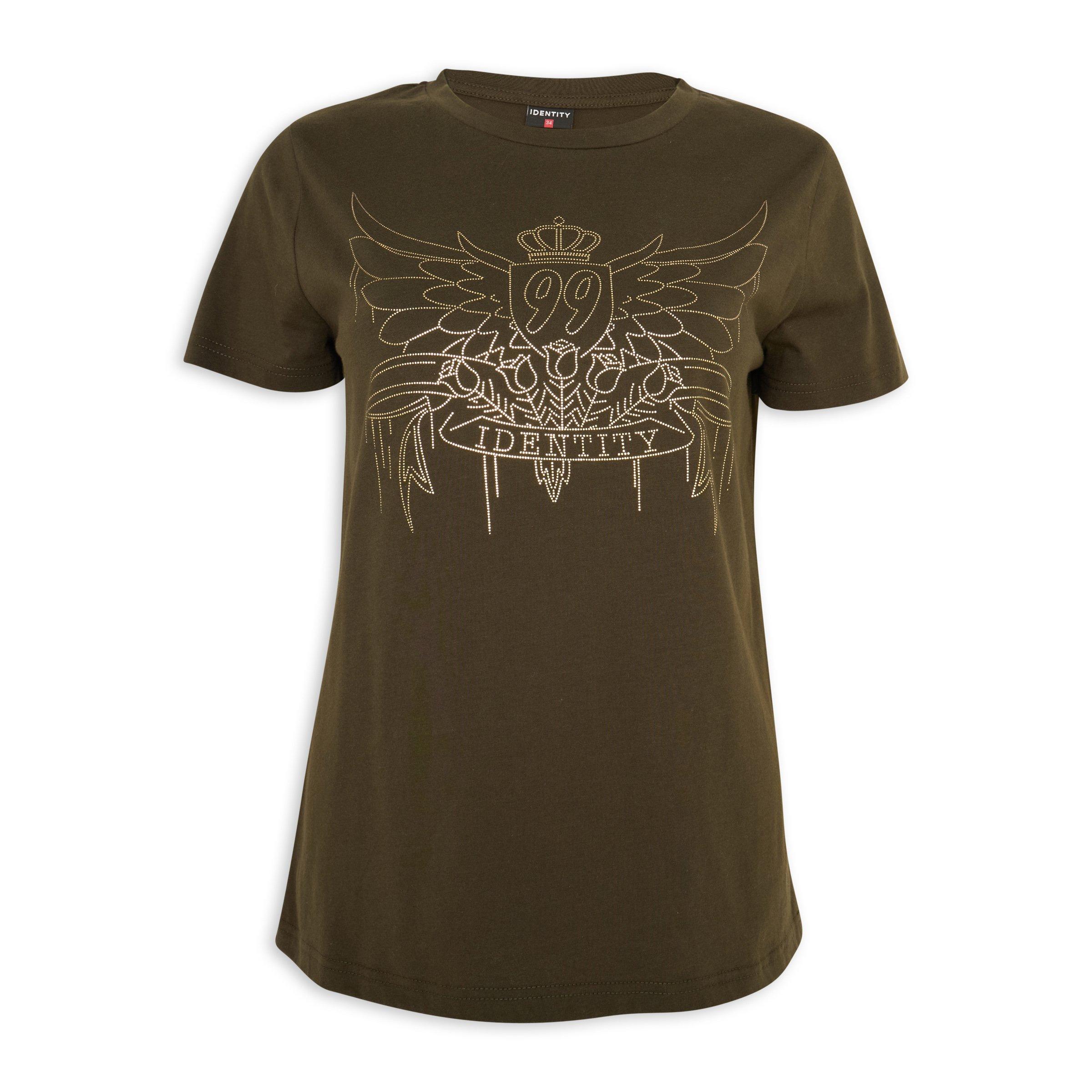 Fatigue Green Graphic Print T-shirt (3235630) | Identity