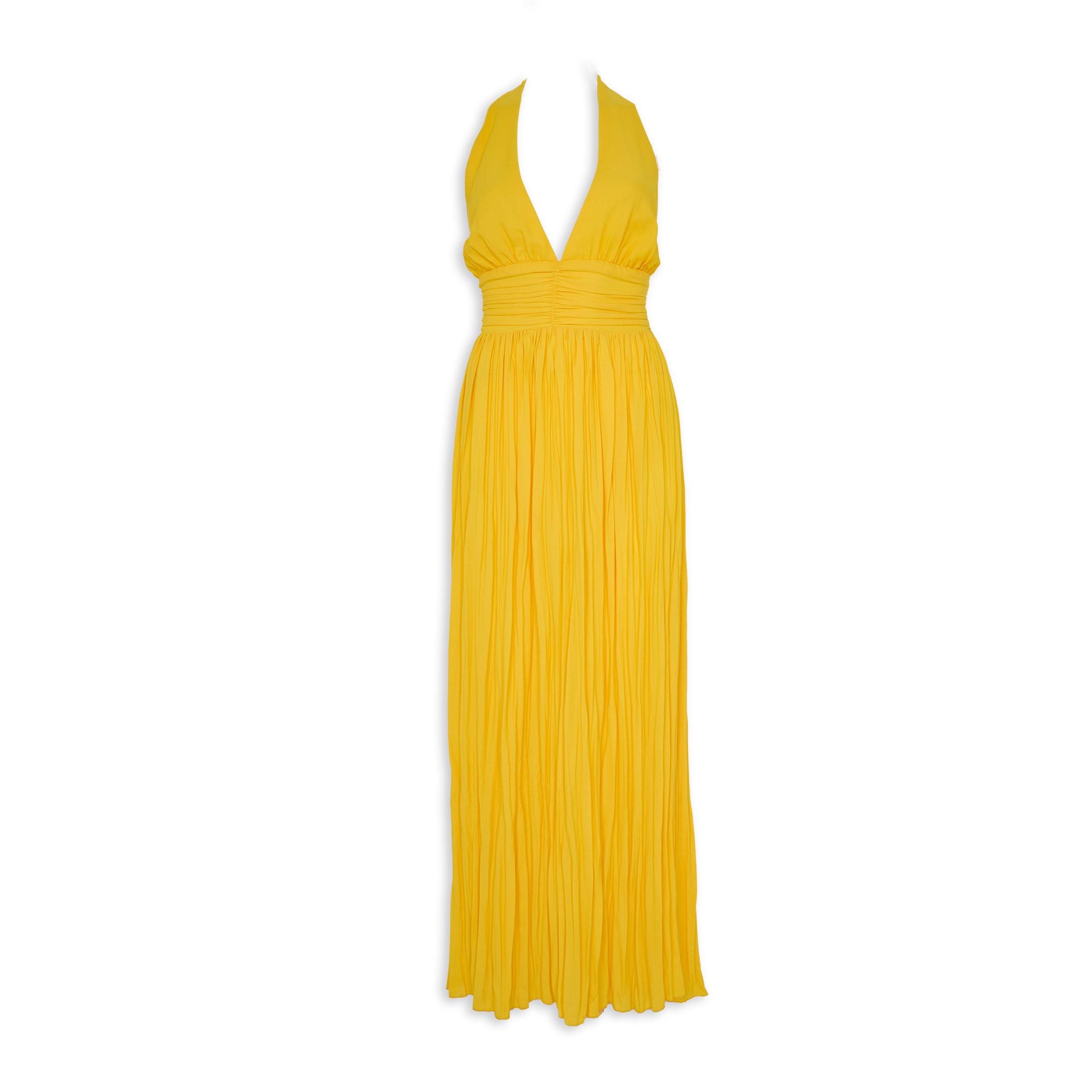Yellow Halterneck Maxi Dress (3235752) | Identity