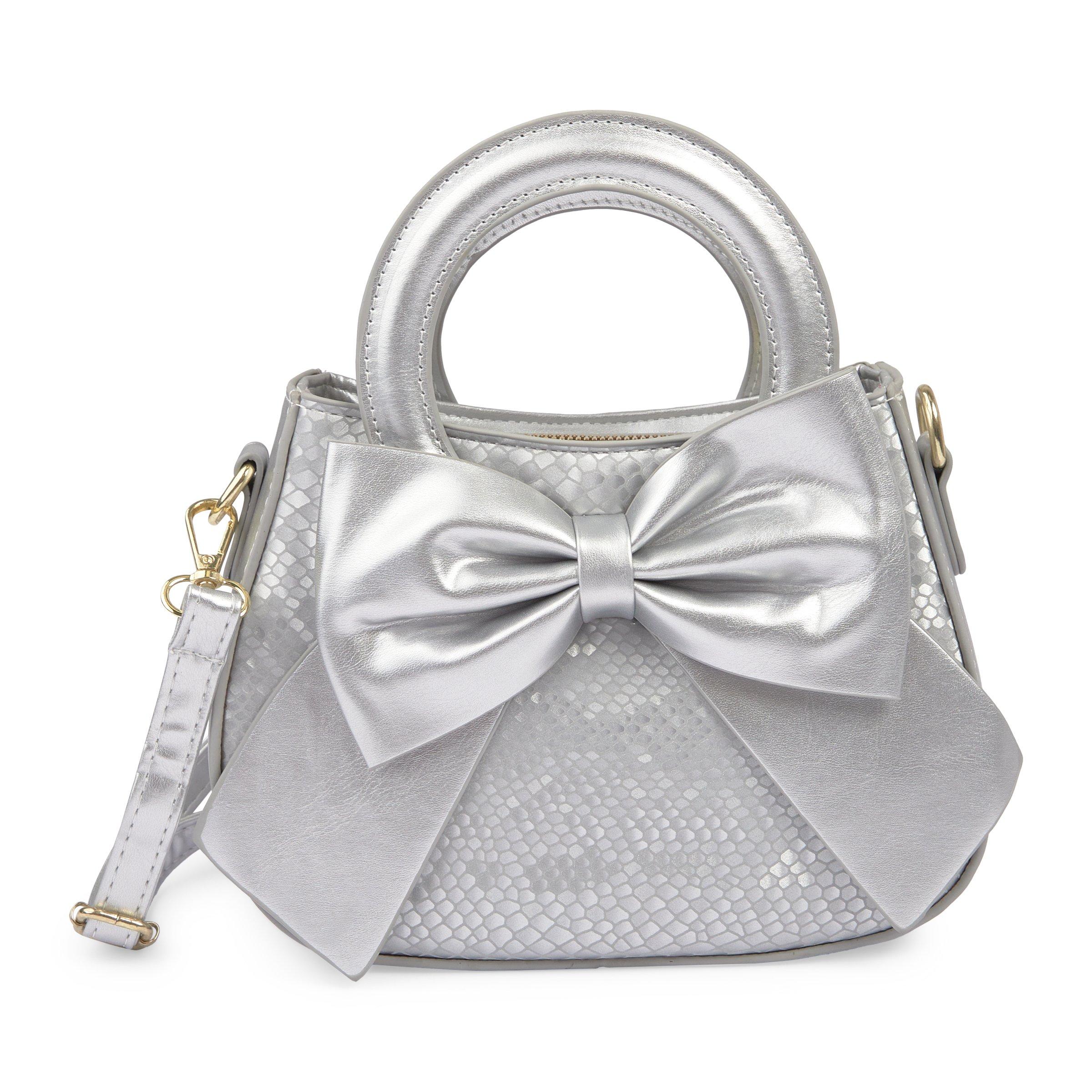 Silver Bow Trendy Bag (3236033) | 4Flavour Bags