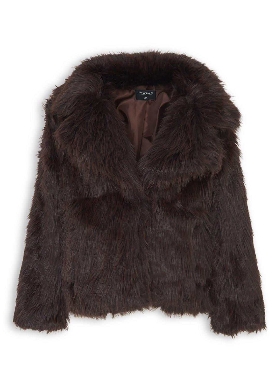 Brown Faux Fur Jacket (3238515) | Inwear