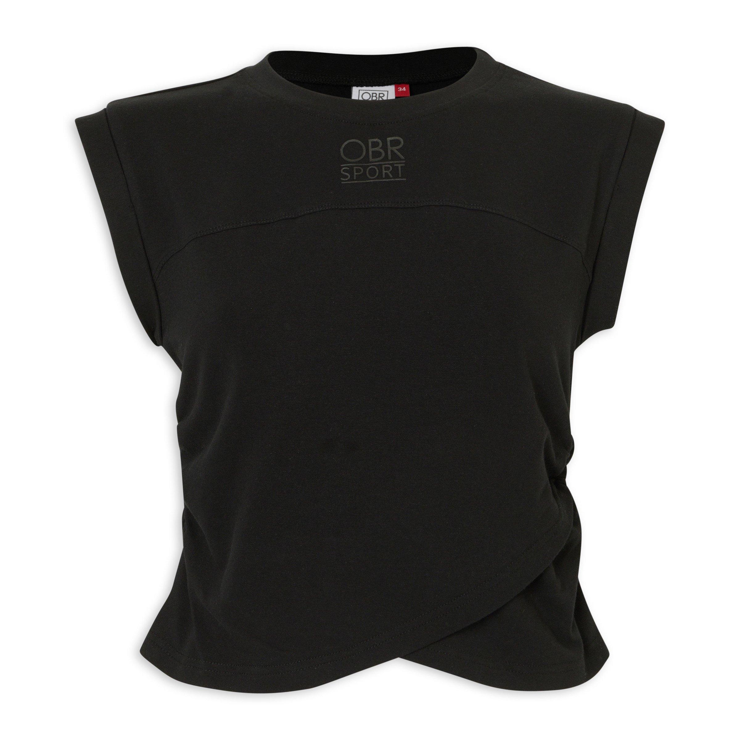 Black Upstyled Sporty Tee (3239583) | OUTBACK RED Sport
