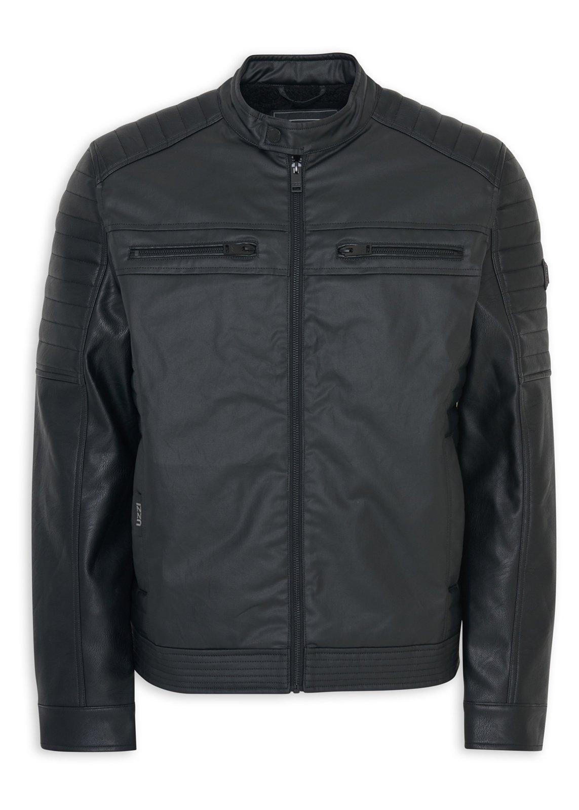 Black Biker Jacket (3239800) | UZZI