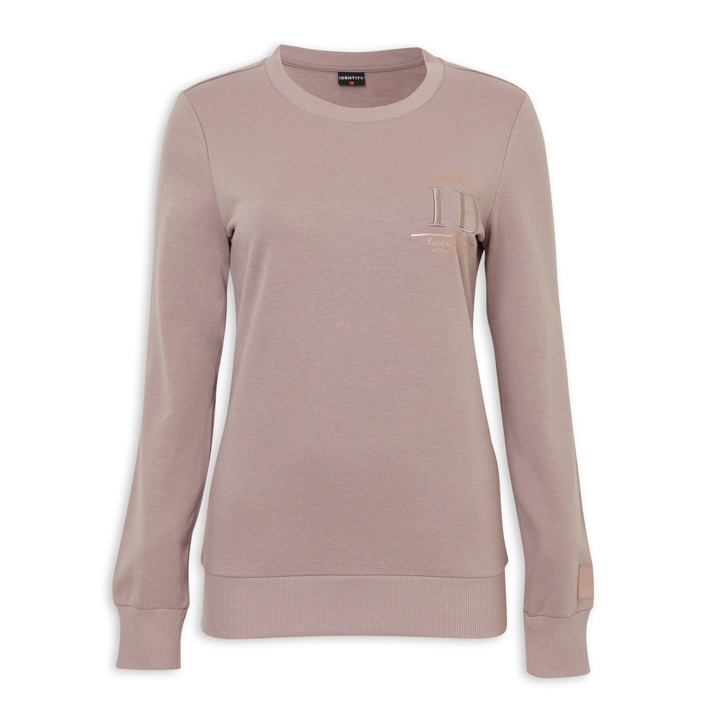 Pink Basic Crewneck Sweatshirt (3240116) | Identity