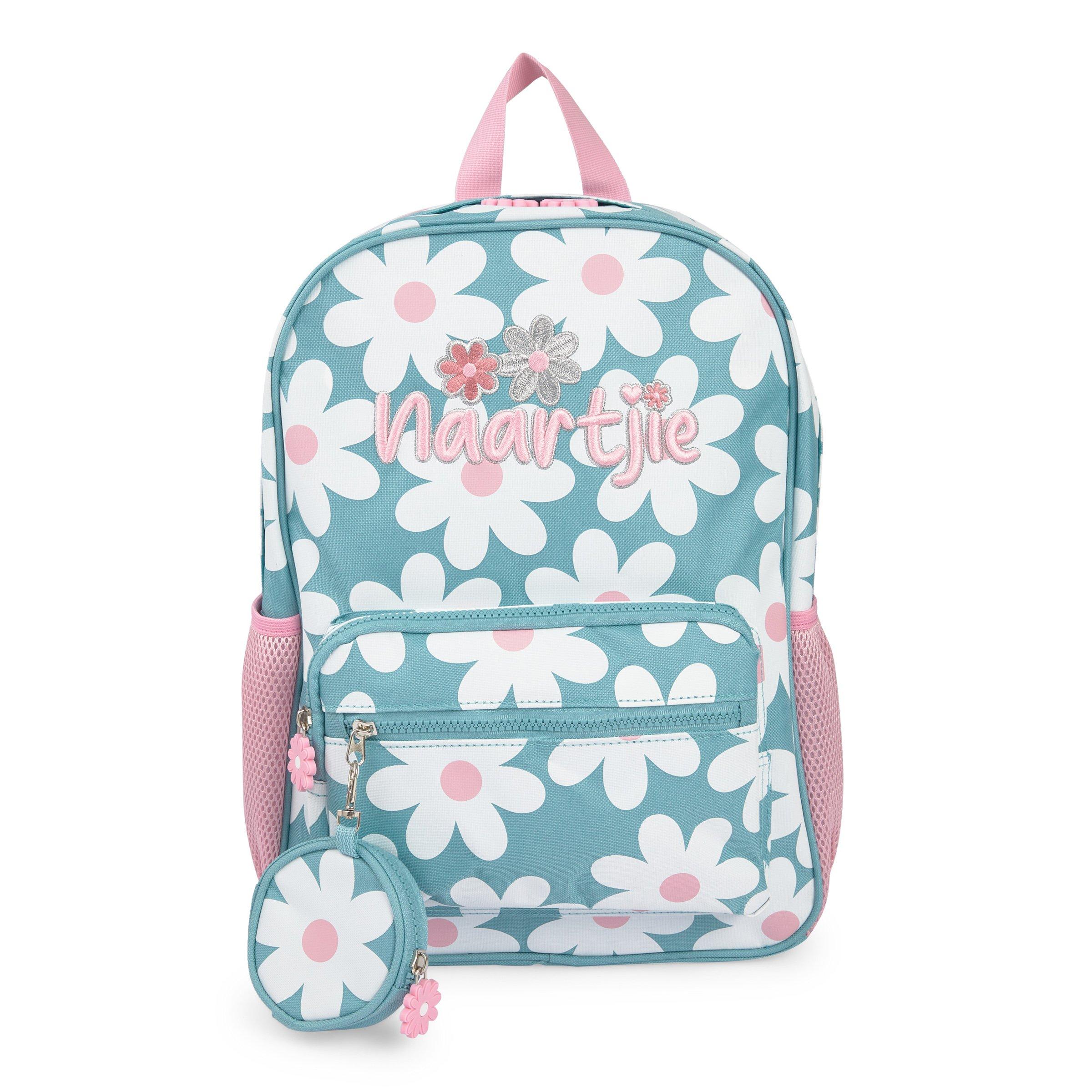 Girls Sage Green Floral Backpack (3240386) | Naartjie