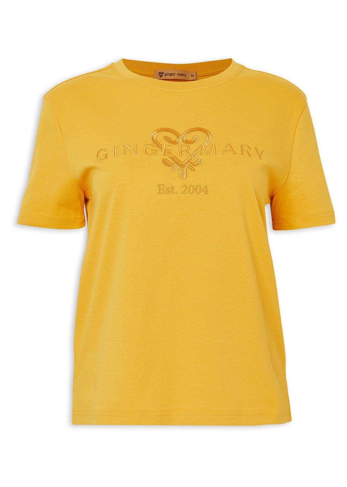 Yellow Interlock Branded T-shirt (3241105) | Ginger Mary