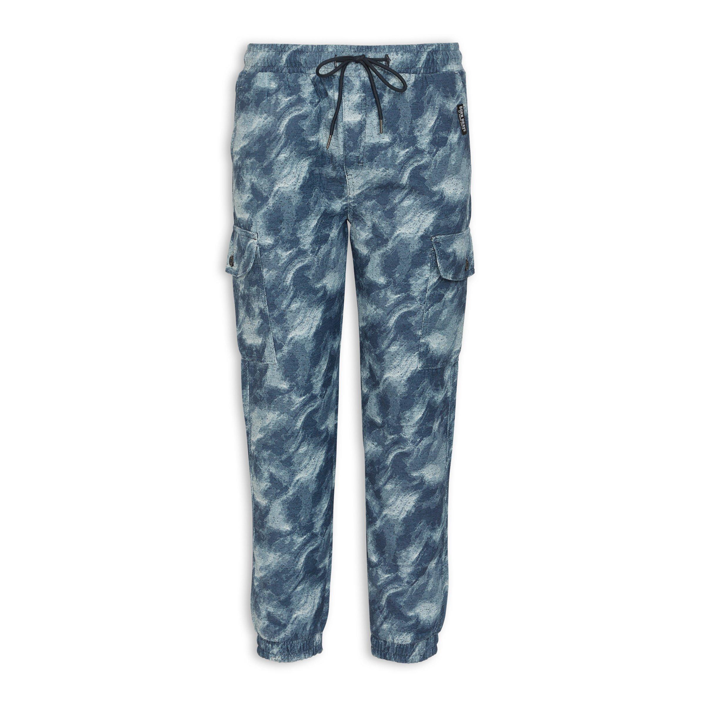 Blue Camouflage Jogger Pants (3241202) | Born Brave
