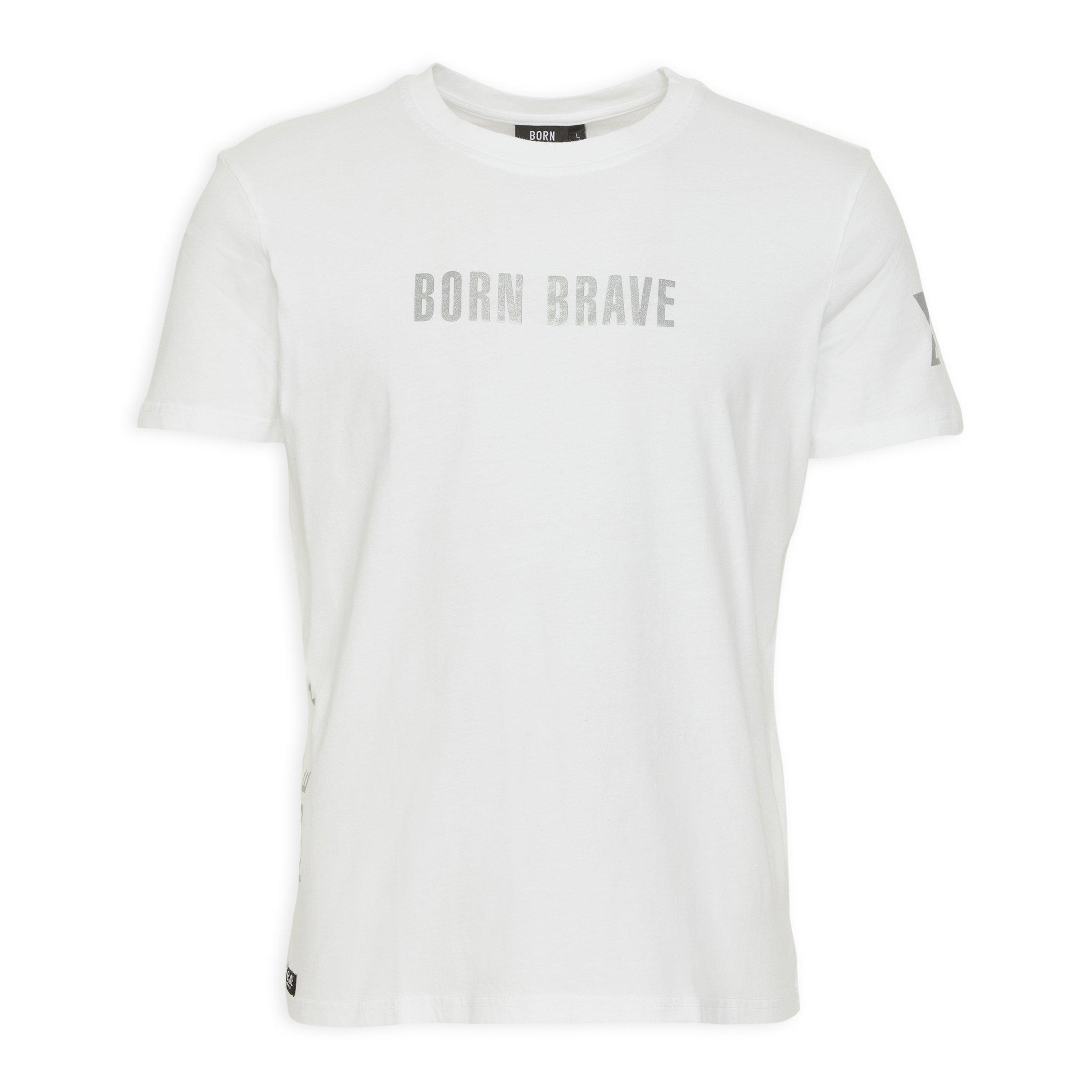 White Rise Up Printed T-Shirt (3241207) | Born Brave