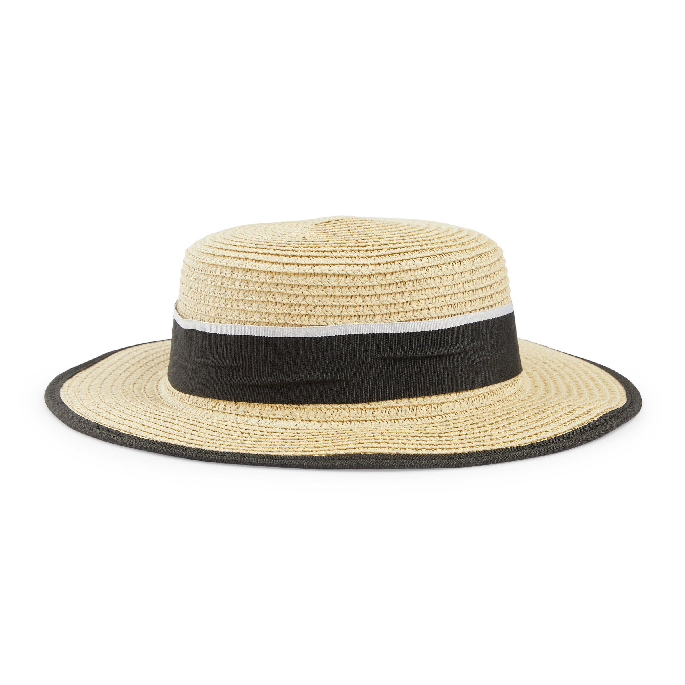 Natural Round Crown Straw Hat (3241972) | 4Flavour Accessories