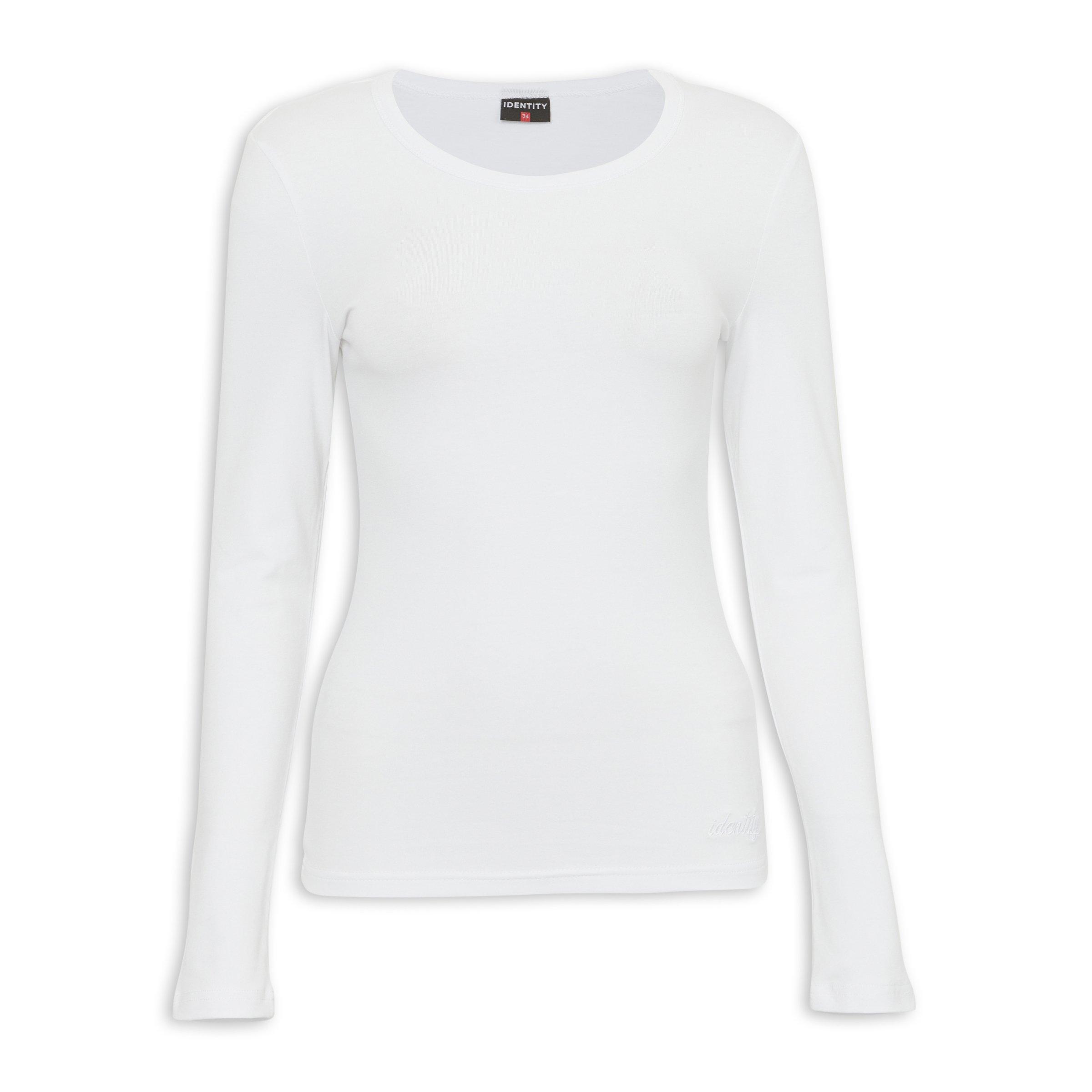 White Long Sleeve T-shirt (3242147) | Identity