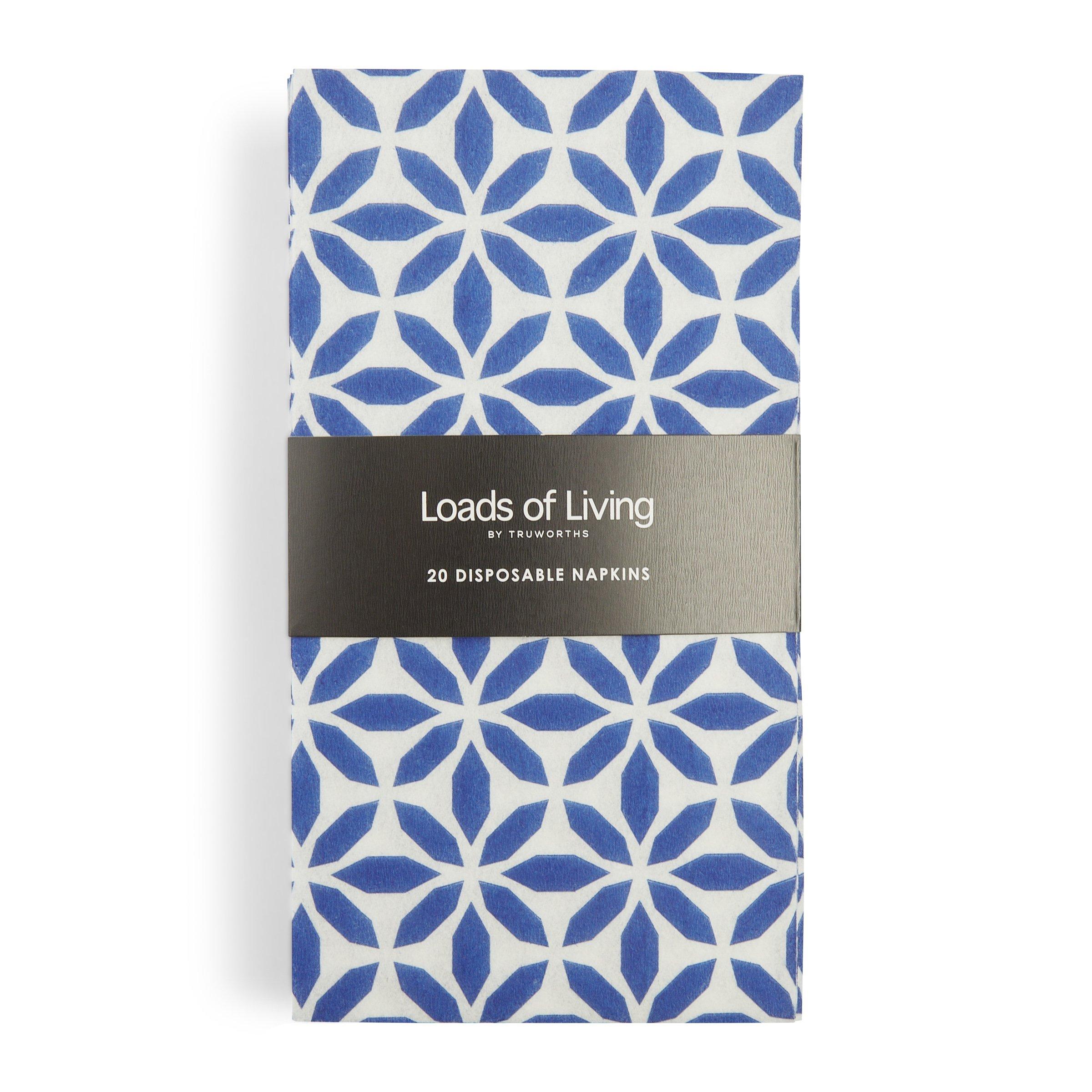 Blue Tile Napkins (3243029) | Loads of Living