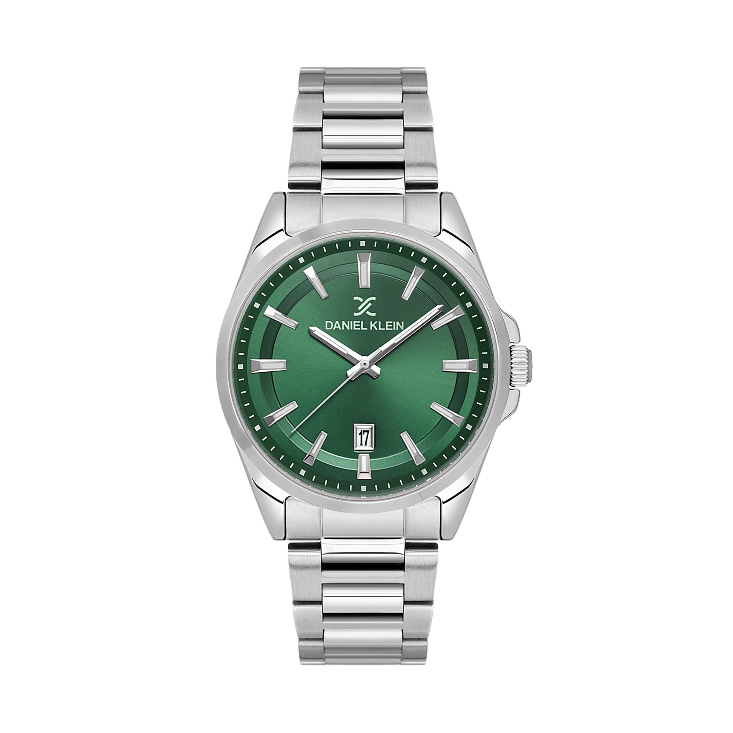 Silver Metal Green Dial Watch (3247182) | Daniel Klein