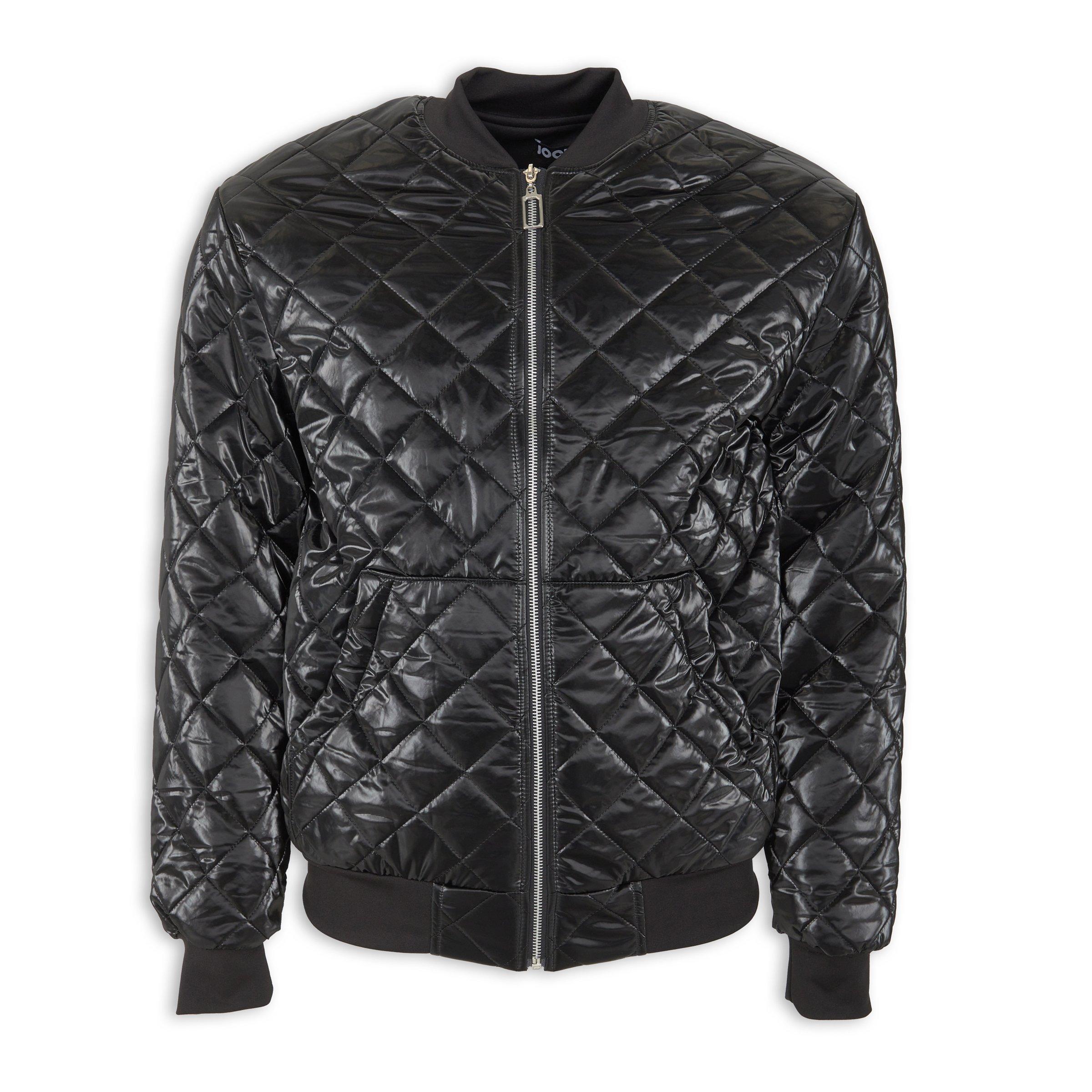 Black Quilt Bomber Jacket (3249131) | Jock