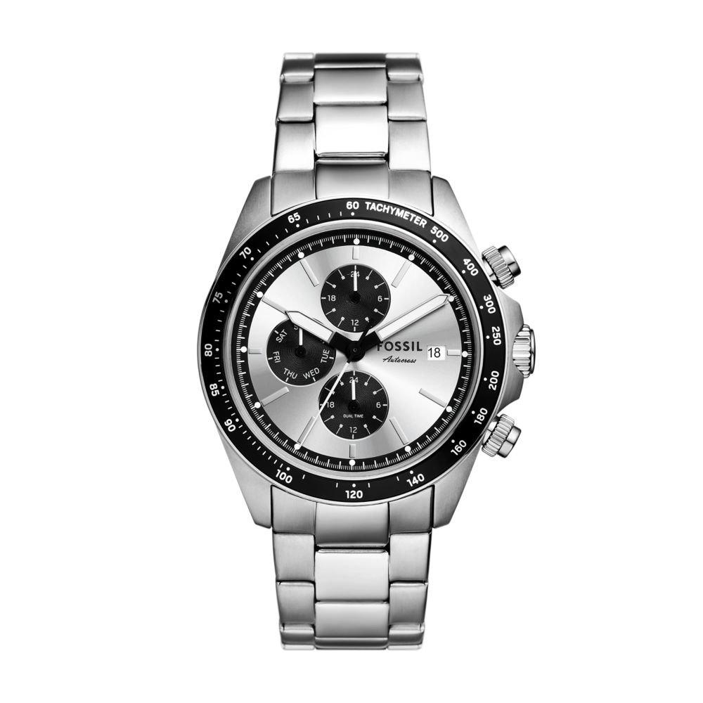 Silver Autocross Chrono Watch (3249539) | Fossil