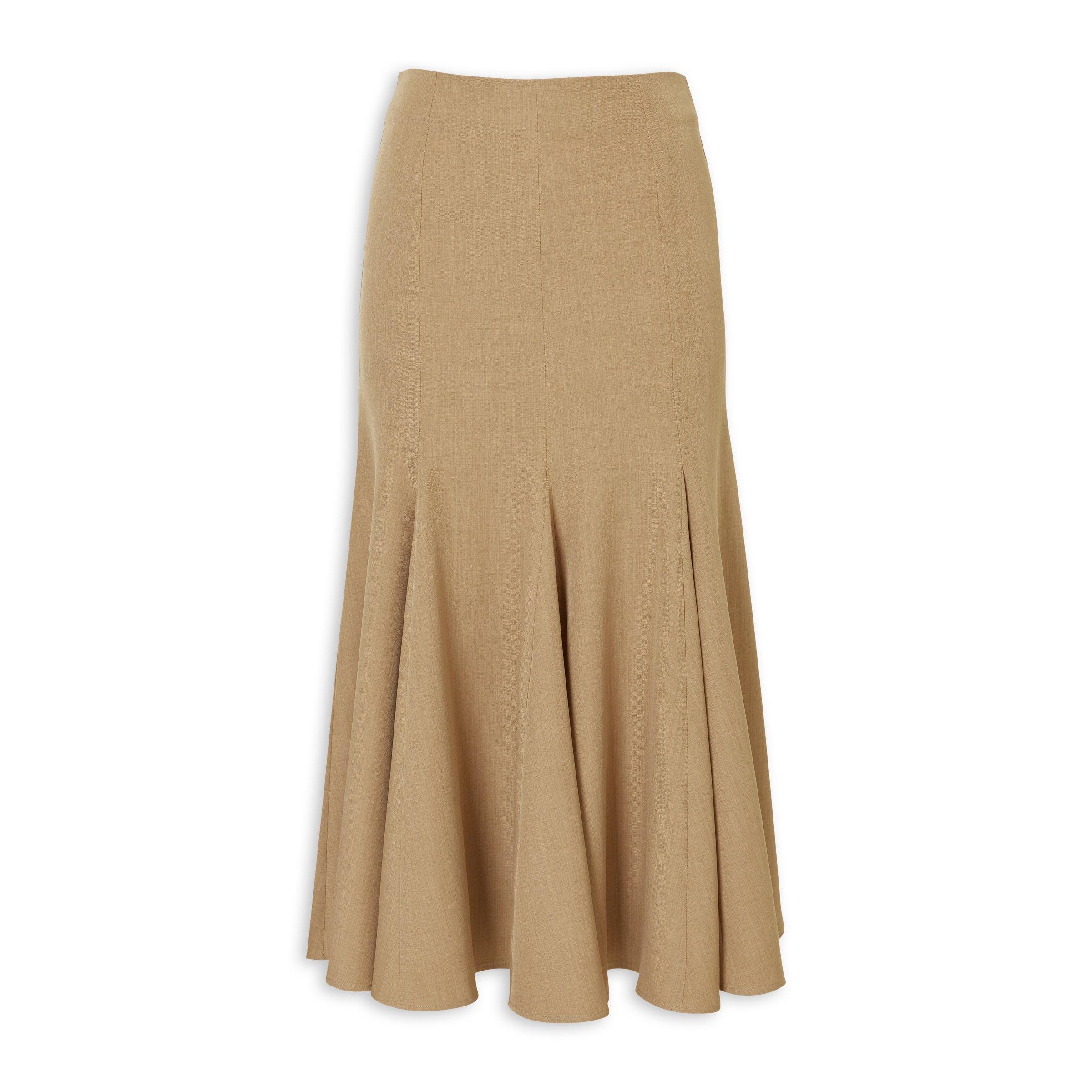 Brown Godet Trumpet Skirt (3250361) | Truworths