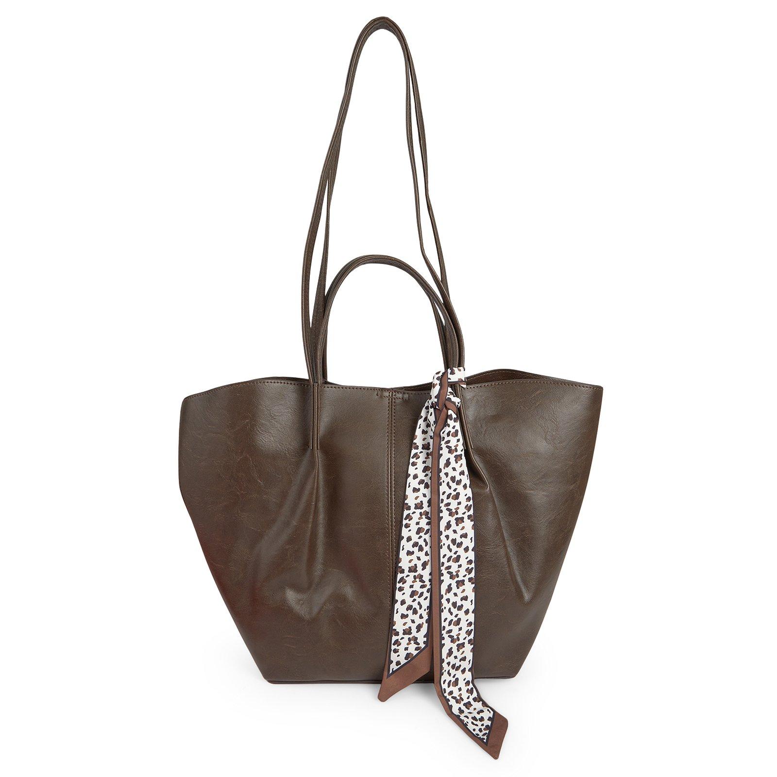 Chocolate Brown Large Shopper Bag (3250880) | Identity