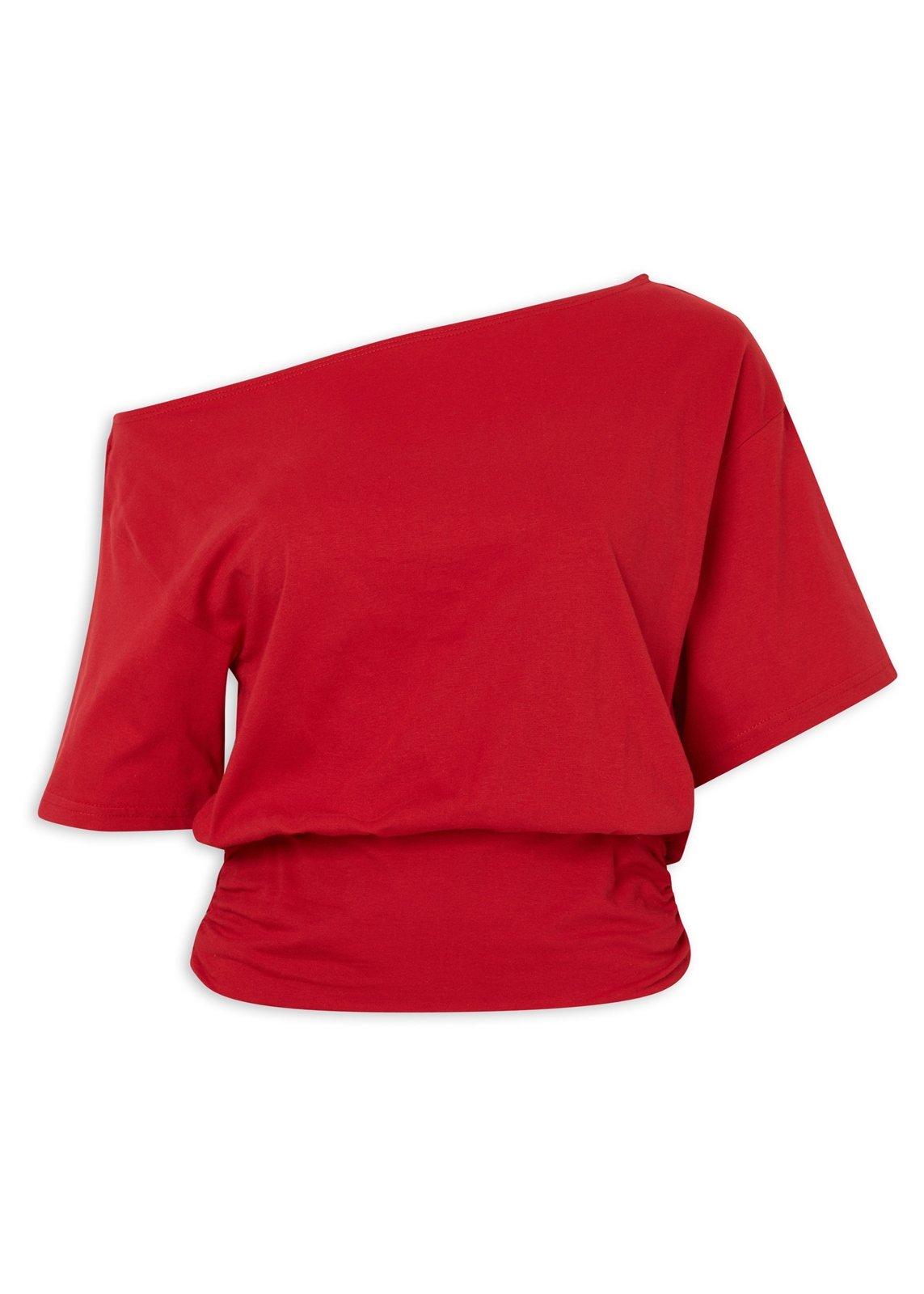 Red Half Off Shoulder Top (3252403) | Inwear